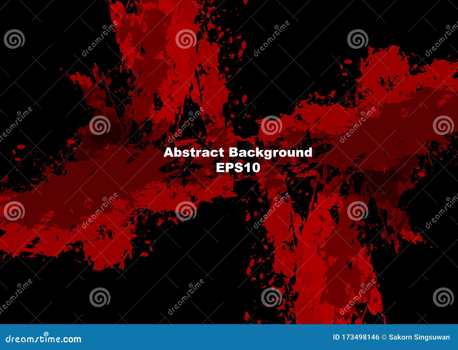 Abstract Vector Splatter Red Color on Black Color Design Background ...