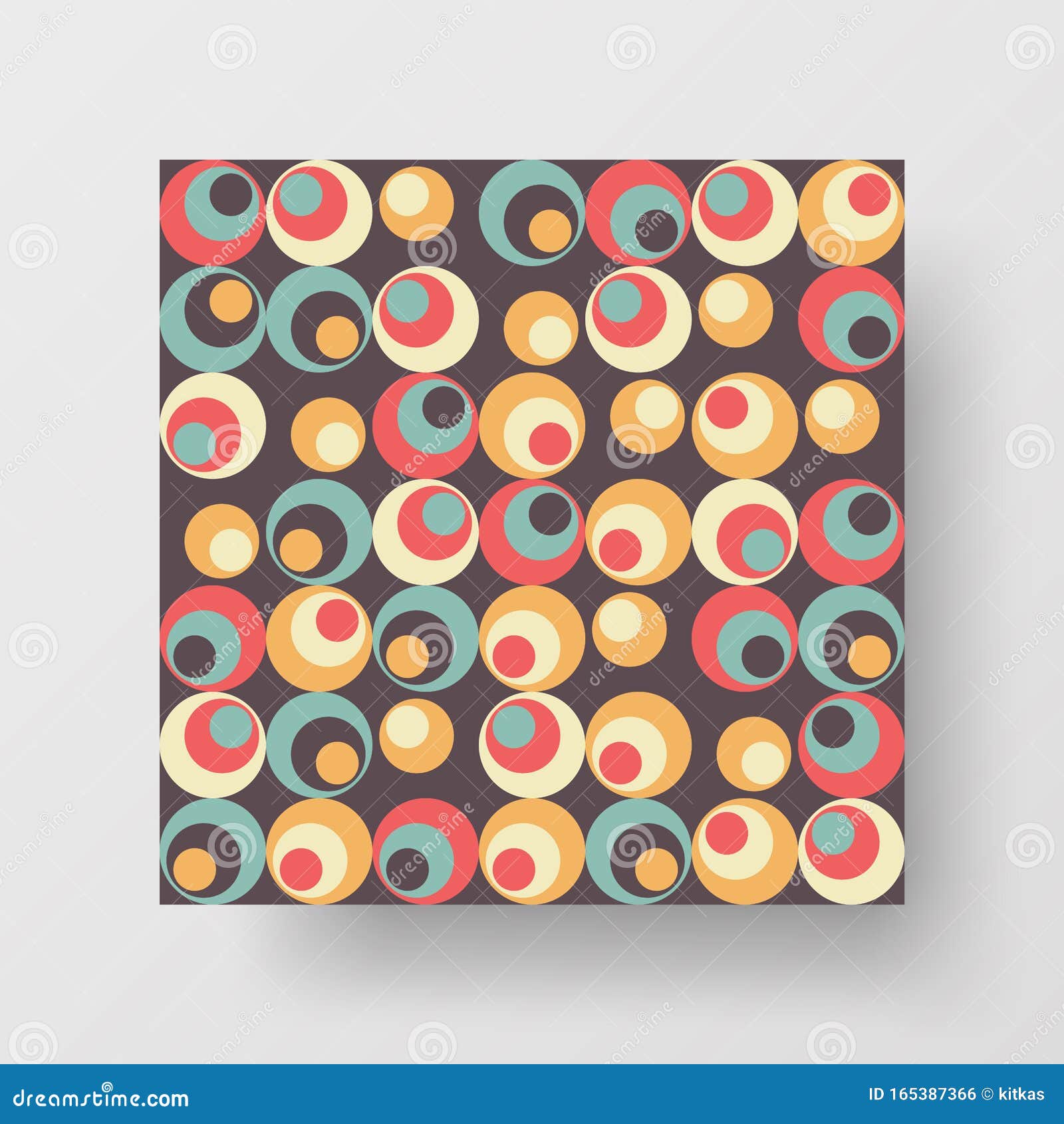 Abstract Vector Square Geometric Illustration Design Layout Mock Up ...