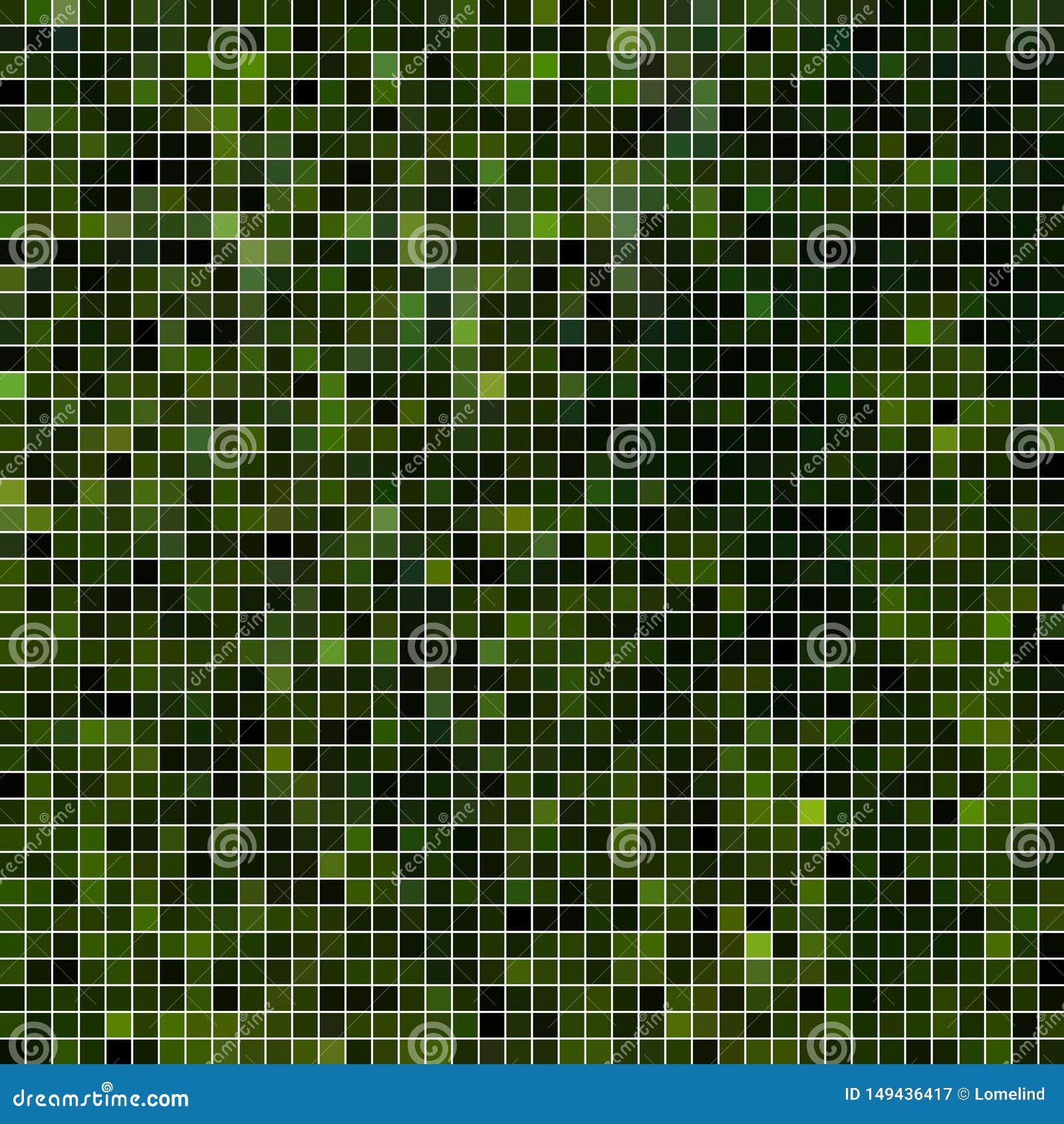 Abstract Vector Square Pixel Mosaic Background Stock Illustration ...