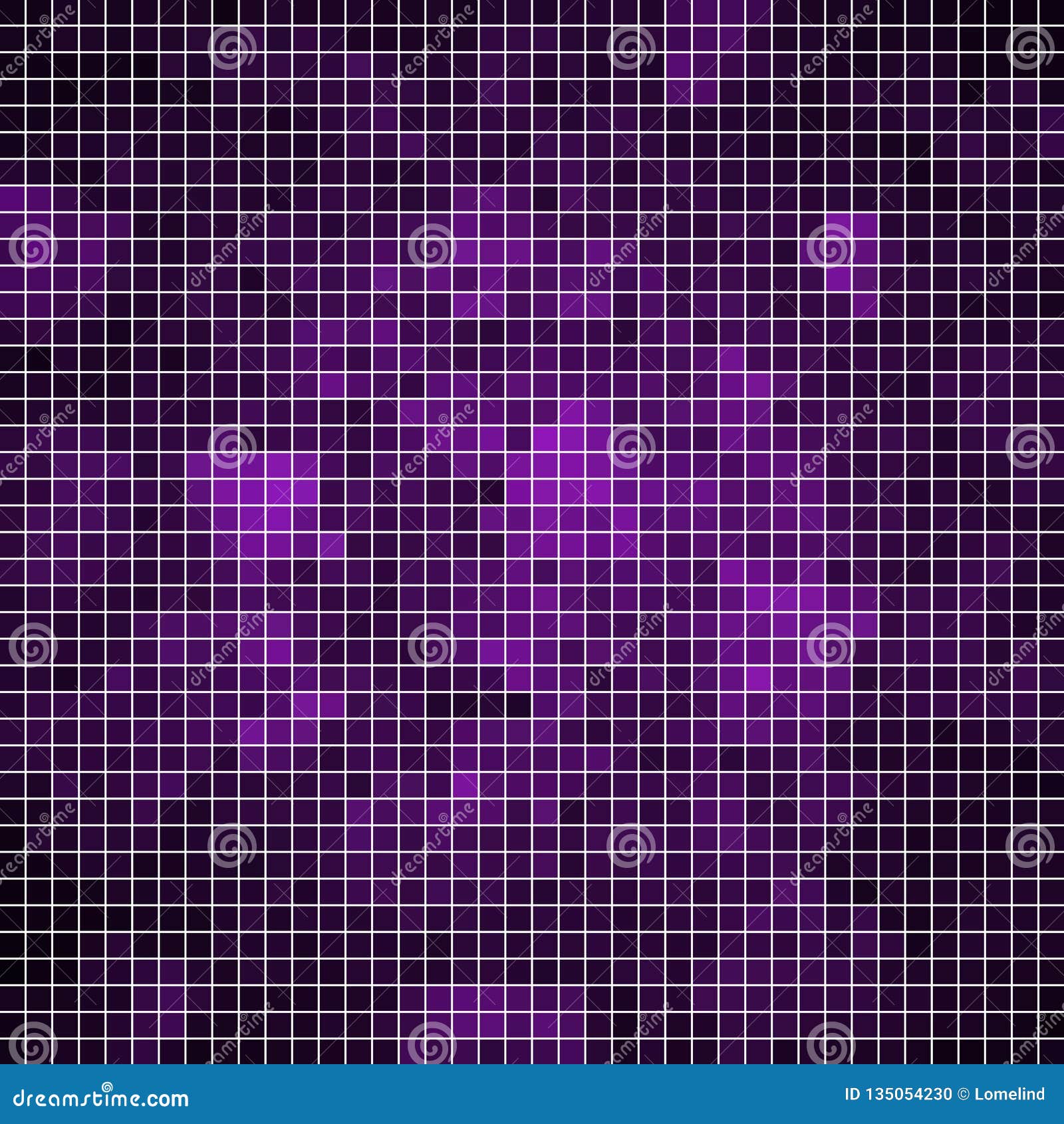 Abstract Vector Square Pixel Mosaic Background Stock Illustration ...