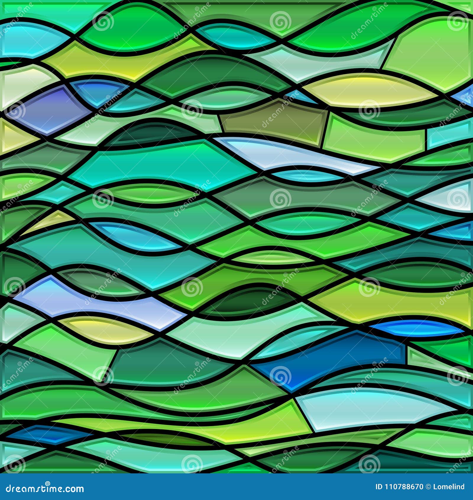 Abstract Vector Stained-glass Mosaic Background Stock Photo - Image of ...