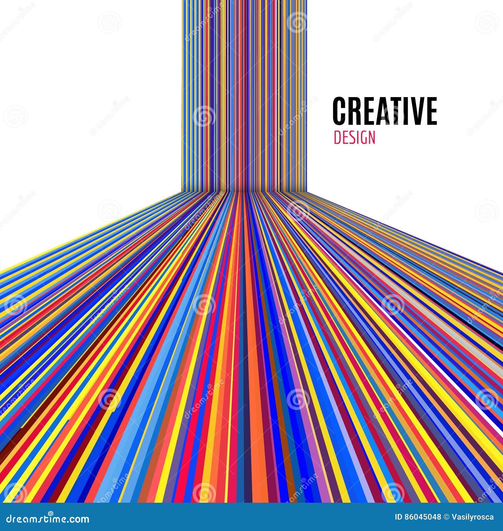 Abstract Vector Straight Lines Background. Colorful Modern Design ...
