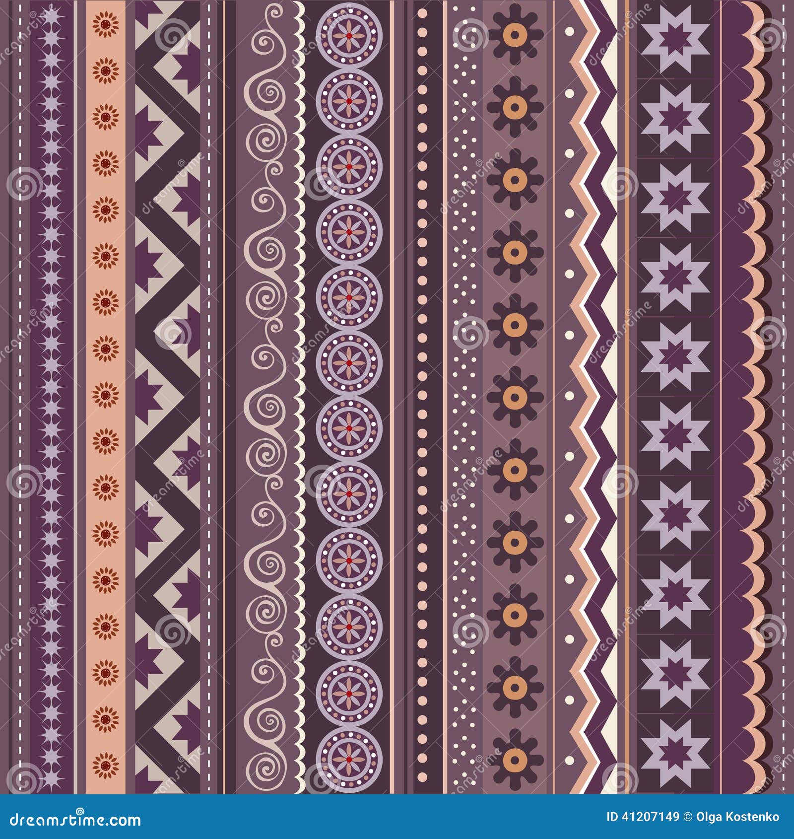 Abstract Vector Strip Pattern Stock Vector - Illustration of hippie ...