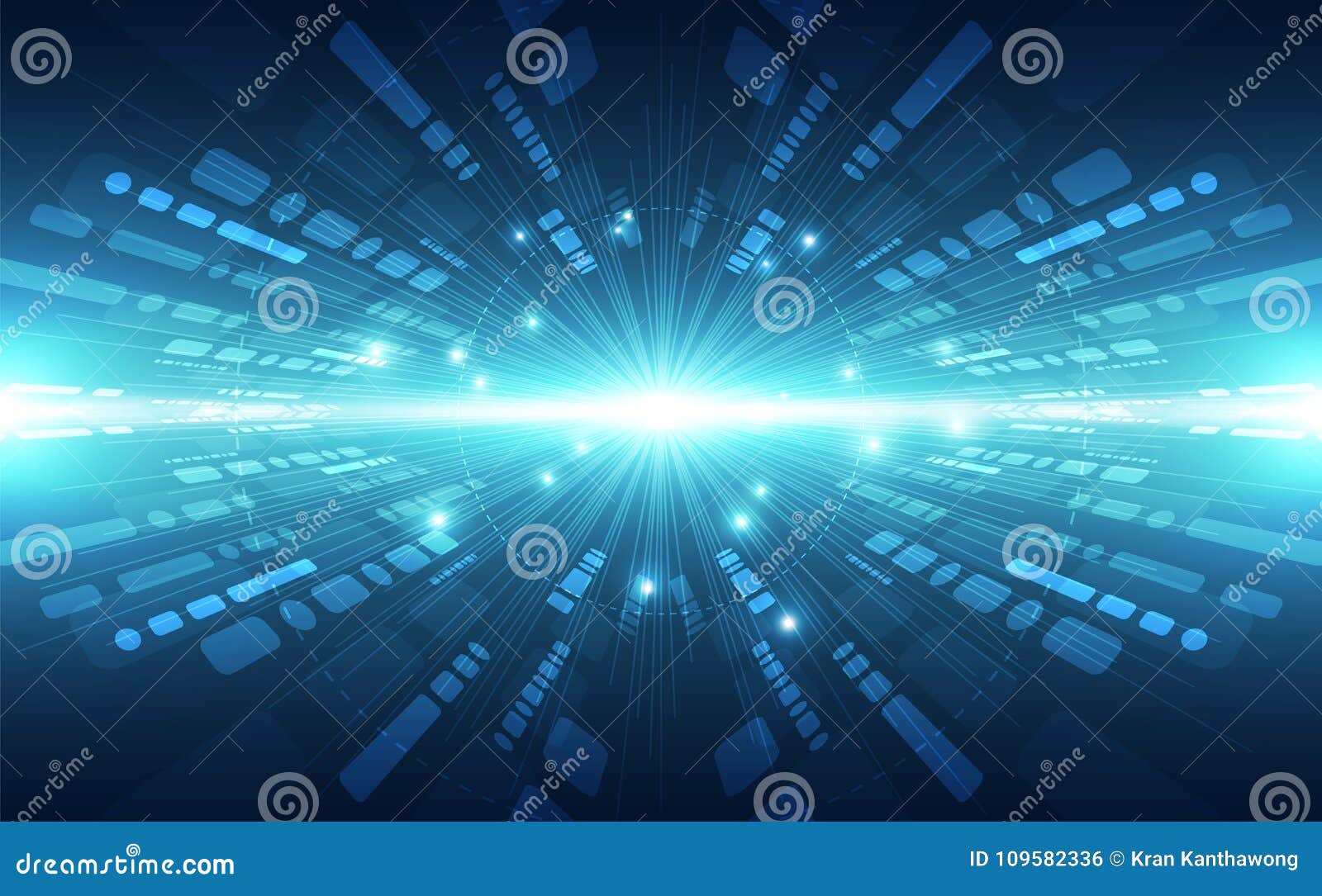Abstract Vector Super High Speed Digital Technology Concept. Background ...