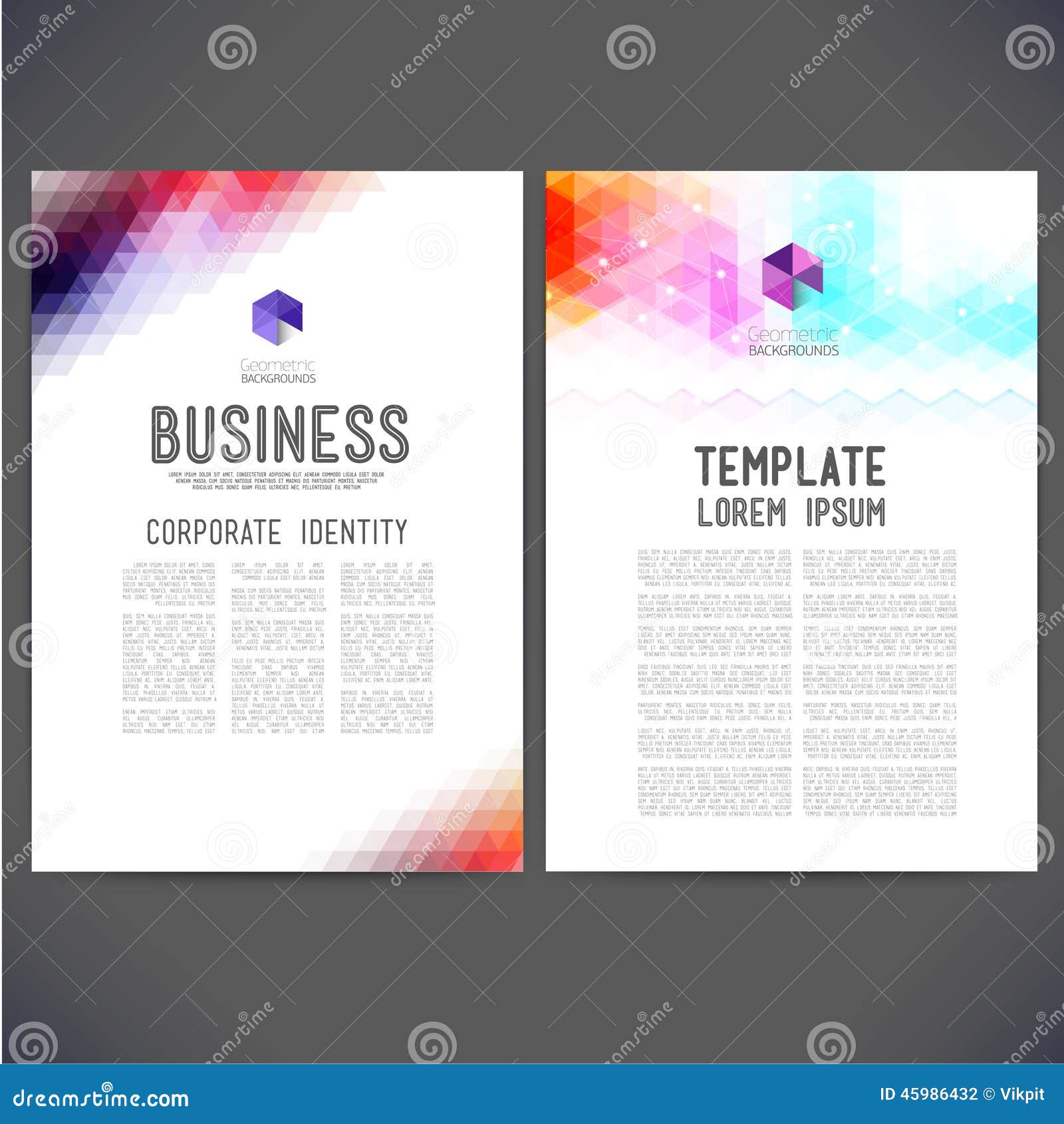 Abstract Vector Template Design, Brochure Stock Vector - Illustration ...