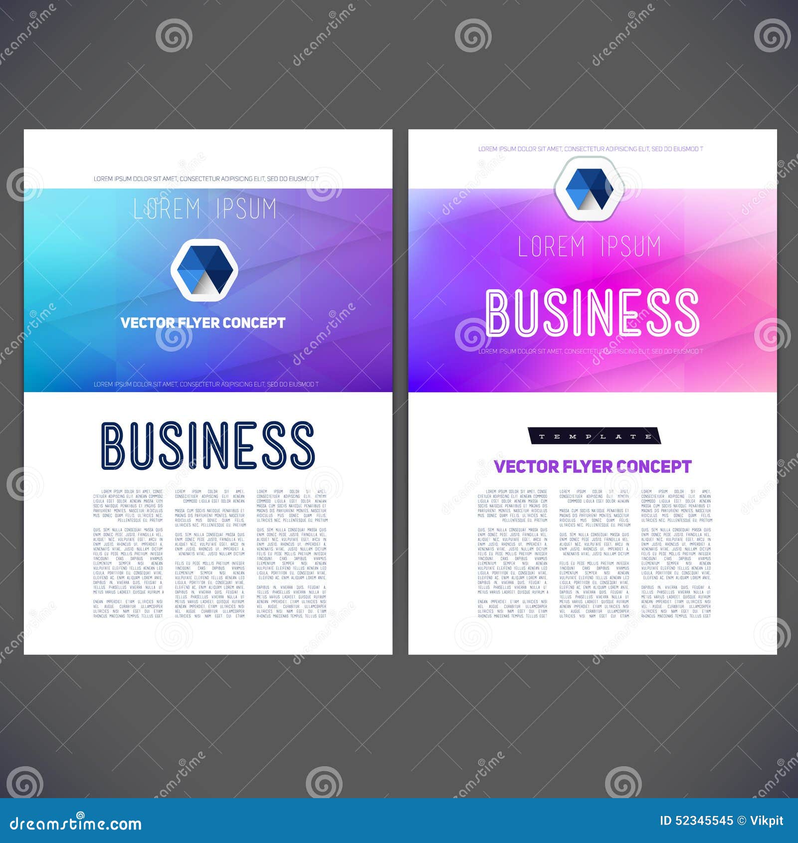 Abstract Vector Template Design, Brochure Stock Vector - Illustration ...