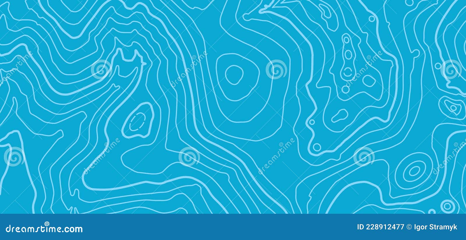 Abstract Vector Topographic Map in Blue Colors Stock Vector ...