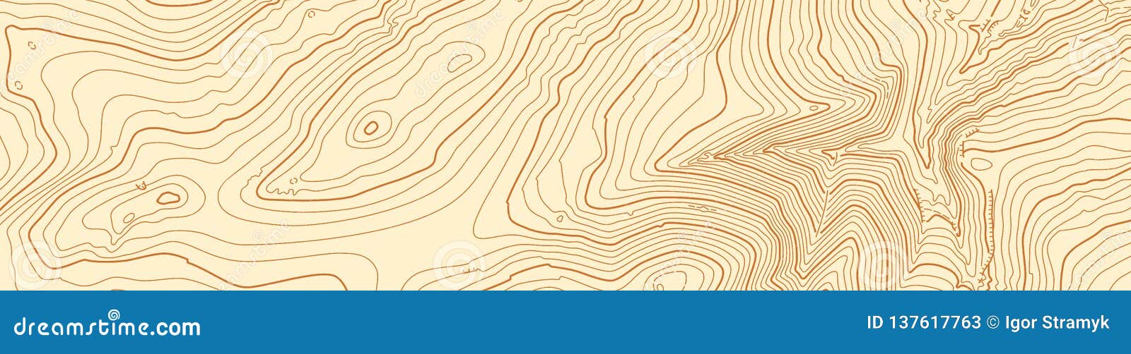 Abstract Vector Topographic Map in Brown Colors Stock Vector ...