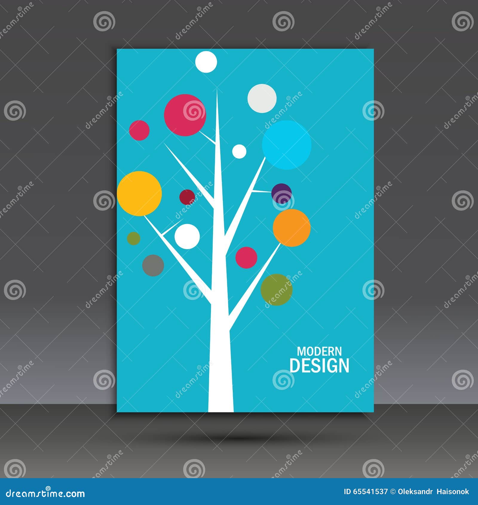 Abstract Vector Tree on the Cover of Brochure Stock Vector ...