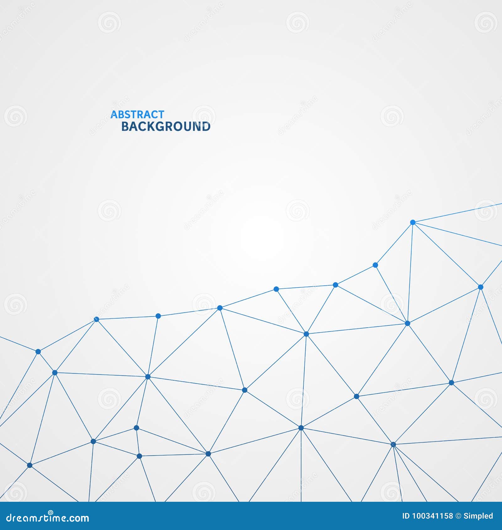 Triangle Molecular Structure On Grey Background Royalty-Free Stock ...