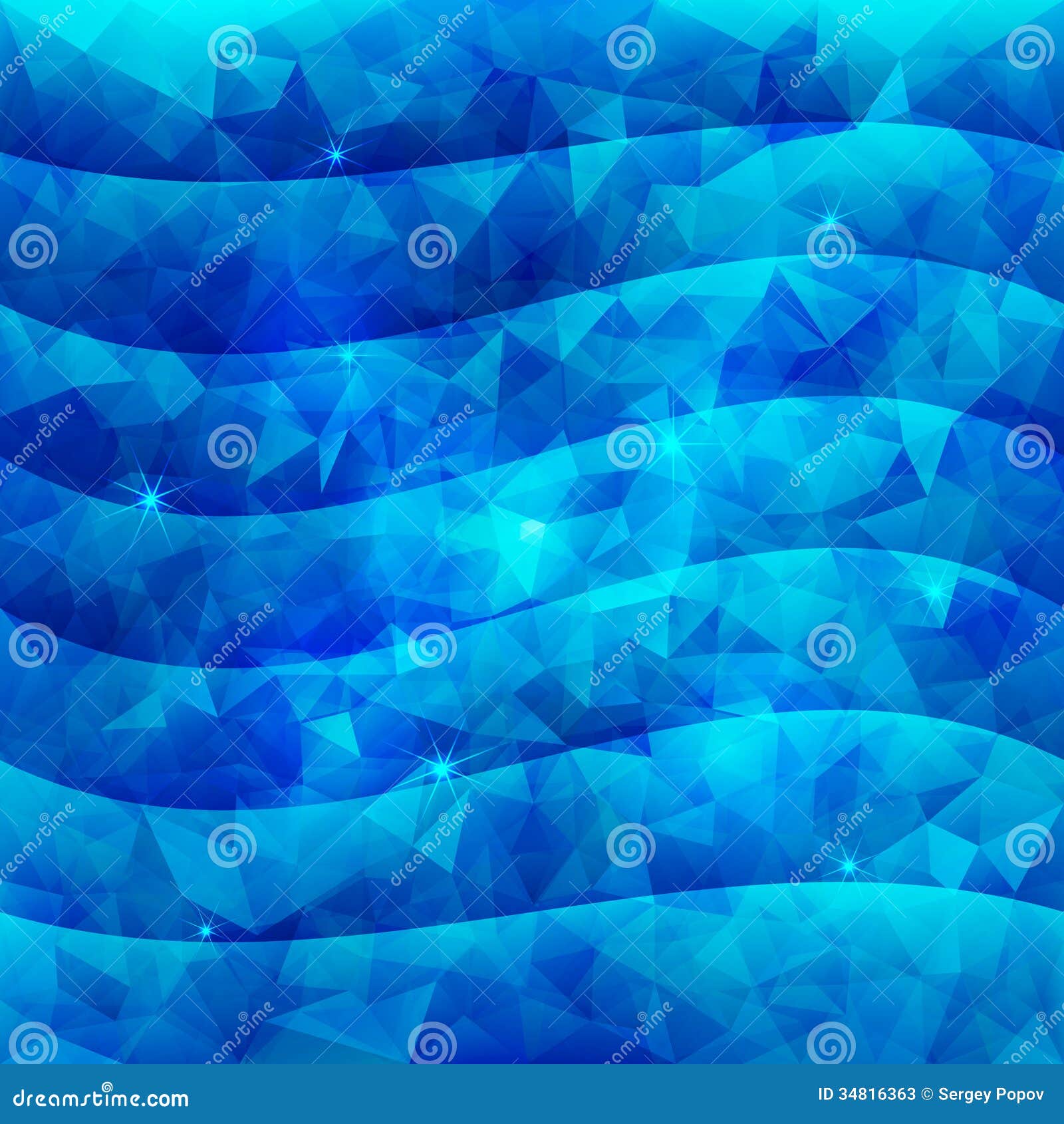 Abstract Vector Triangle Water Background Stock Vector - Illustration ...