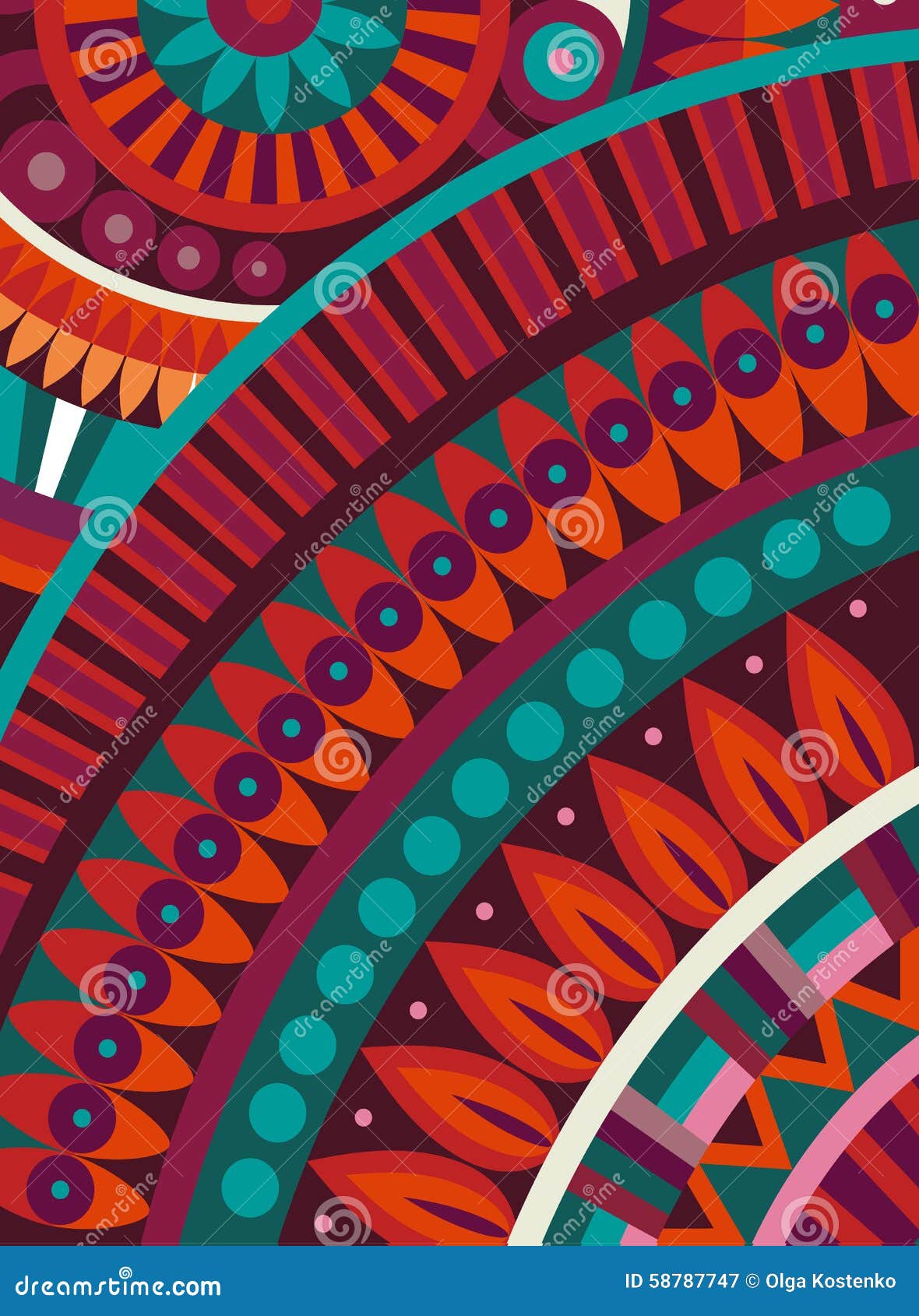 Abstract Vector Tribal Ethnic Background Stock Vector - Illustration of ...