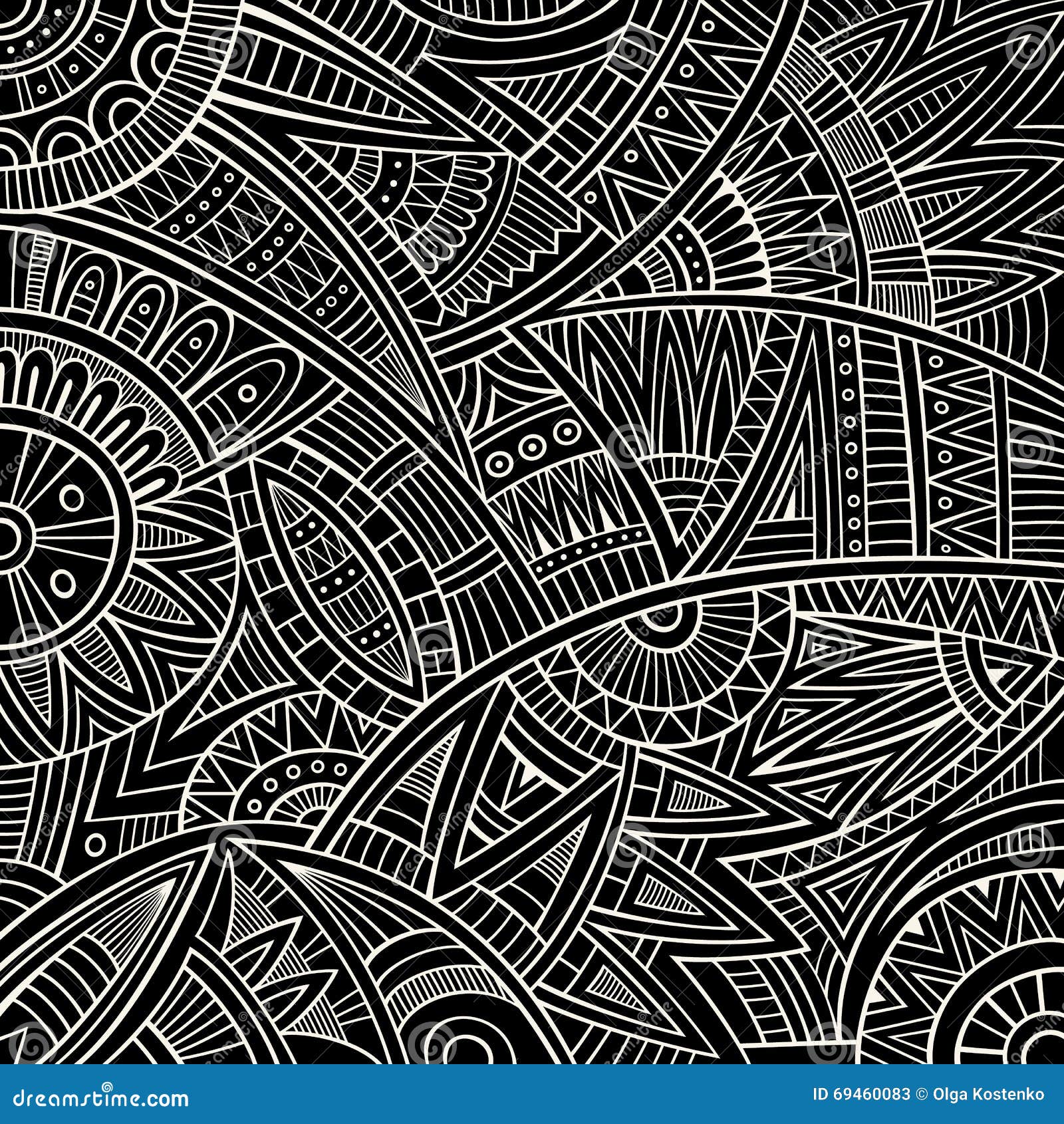 Abstract Vector Tribal Ethnic Background Stock Vector - Illustration of ...