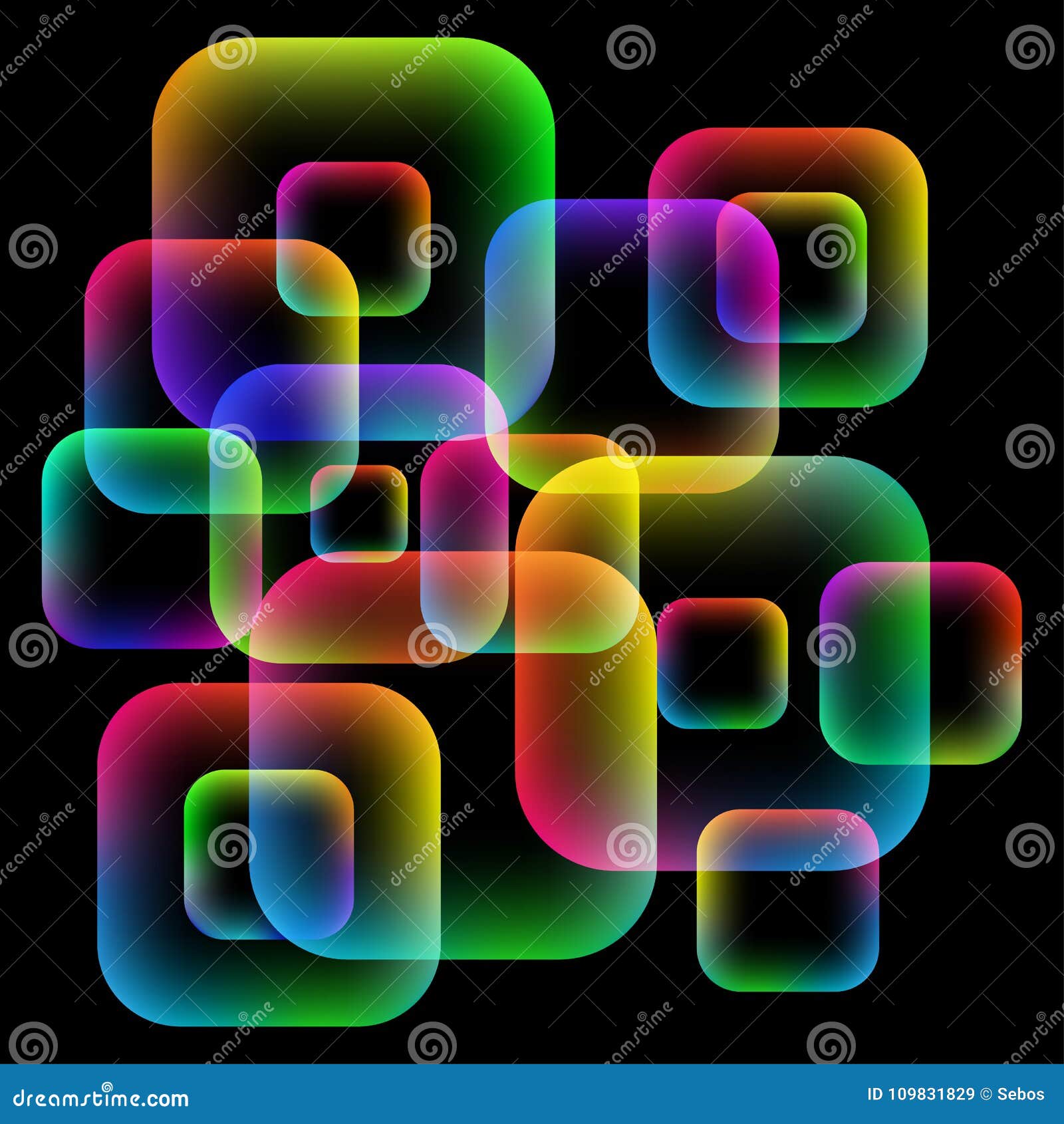 Abstract Vector TV Screen Background. Gradient Meshes. Stock Vector ...