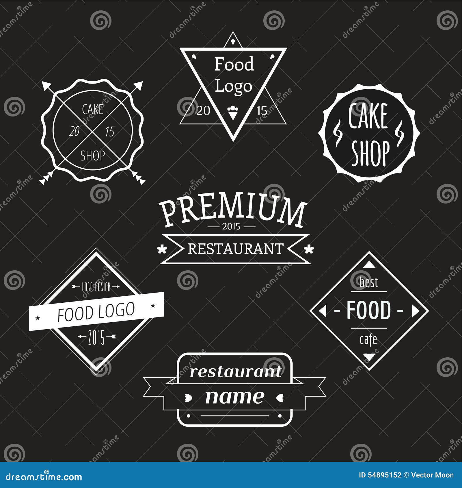 Abstract Vector Vintage Logo Design Elements Set Stock Vector ...