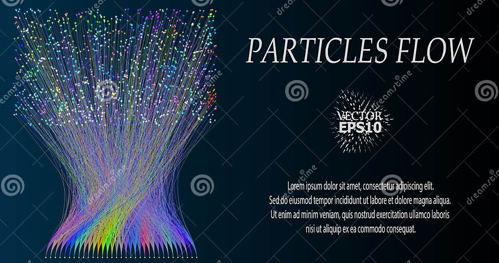 Abstract Vector Visualization Of Neural Connections Thin Colored Lines Connect Nodes Creating