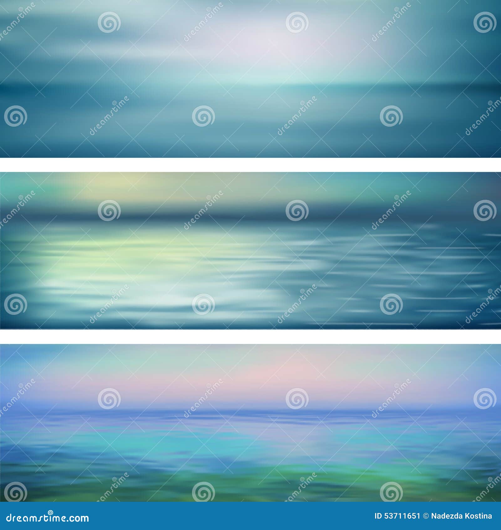 Abstract Vector Water Banners Stock Vector - Illustration of headline ...