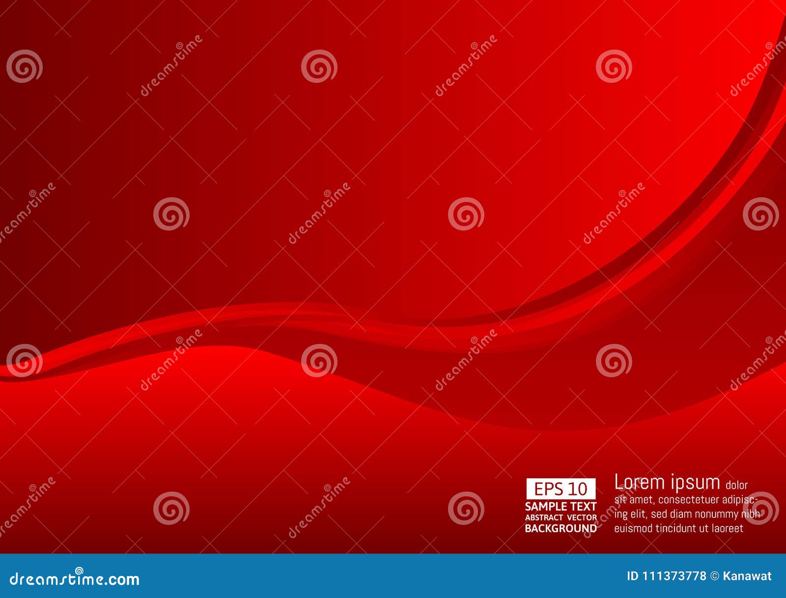 Abstract Vector, Wave and Background Red Color with Copy Space, Graphic ...