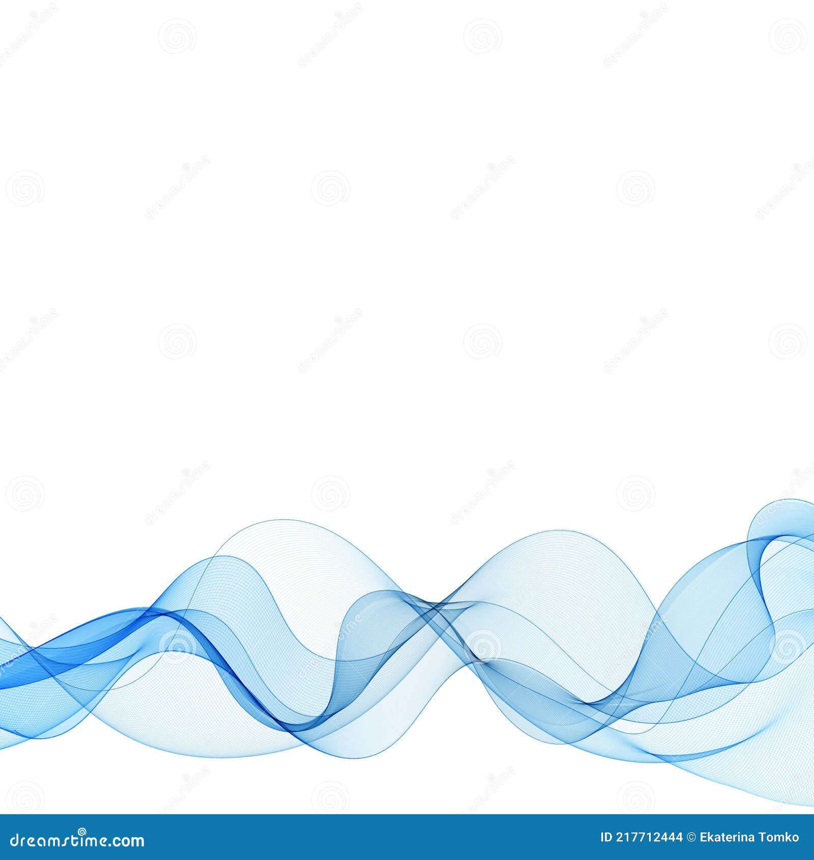 Abstract Vector Wave in Blue Color. Eps 10 Stock Vector - Illustration ...