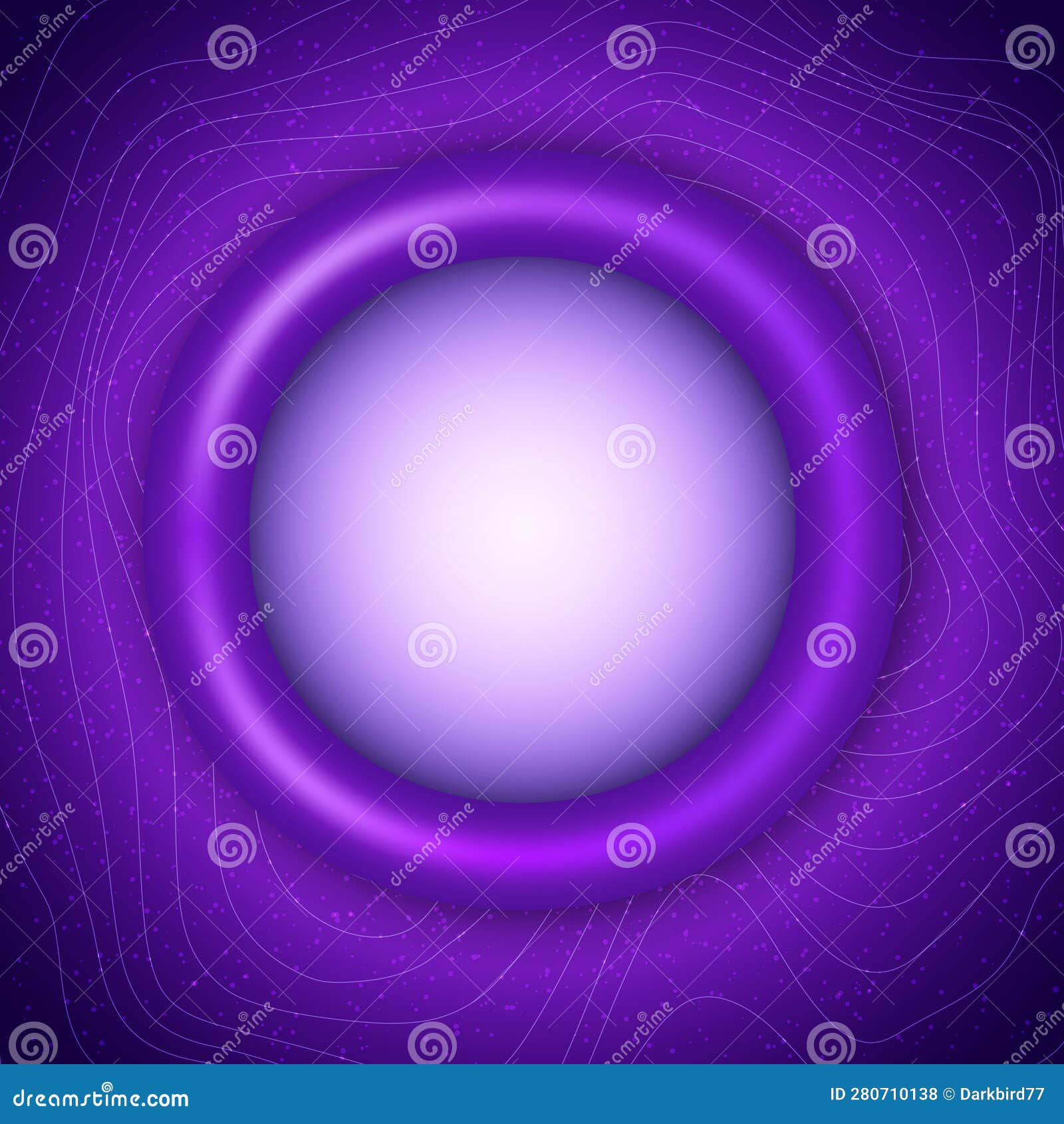 Abstract Vector Wave Blue Shining Background Illustration with Round ...