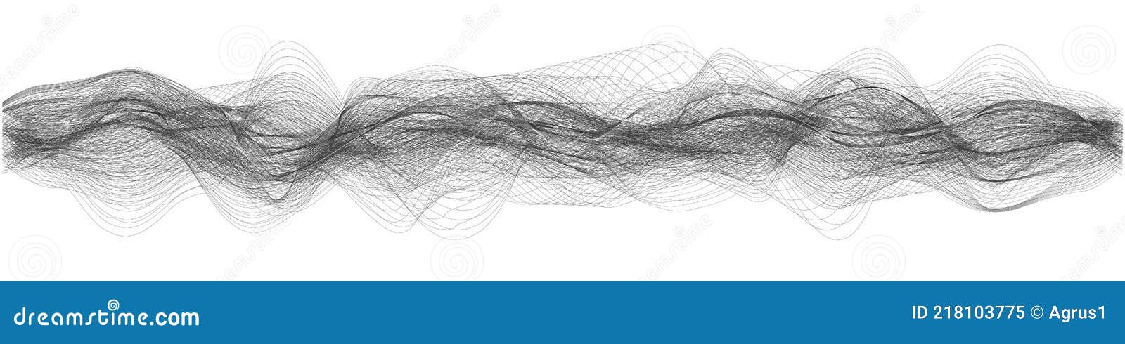 Abstract Vector Wave Melody Lines on White Background Stock Vector ...