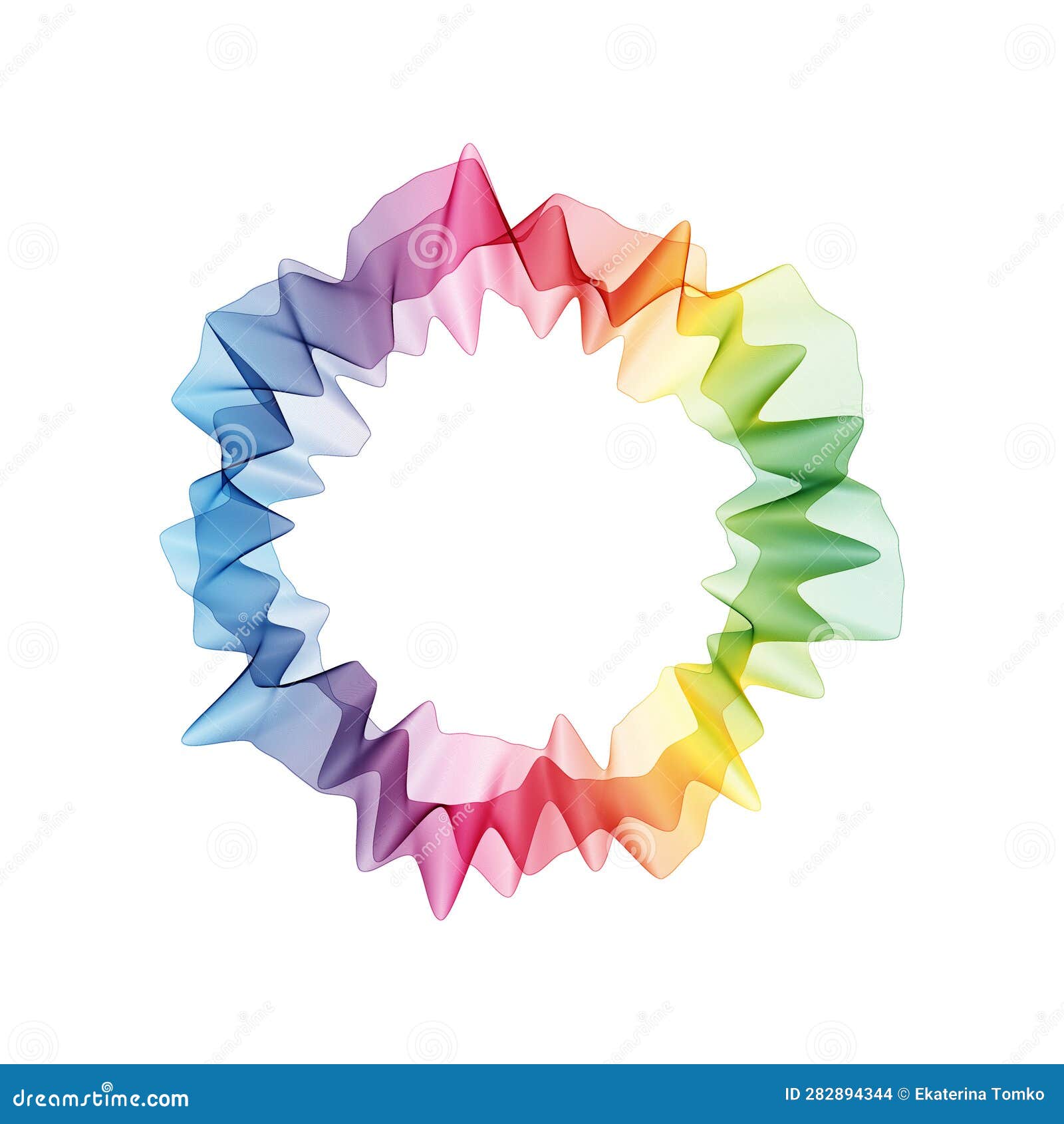 Abstract Vector Wave Pattern. Color Round Wave. Presentation Template ...