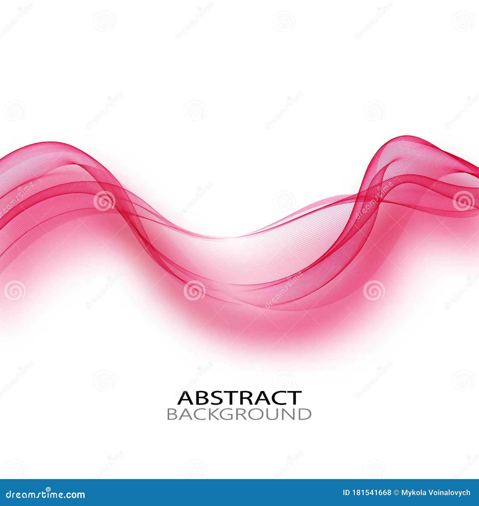 Abstract Vector Wave with Shadow. Purple Curves Stock Vector ...