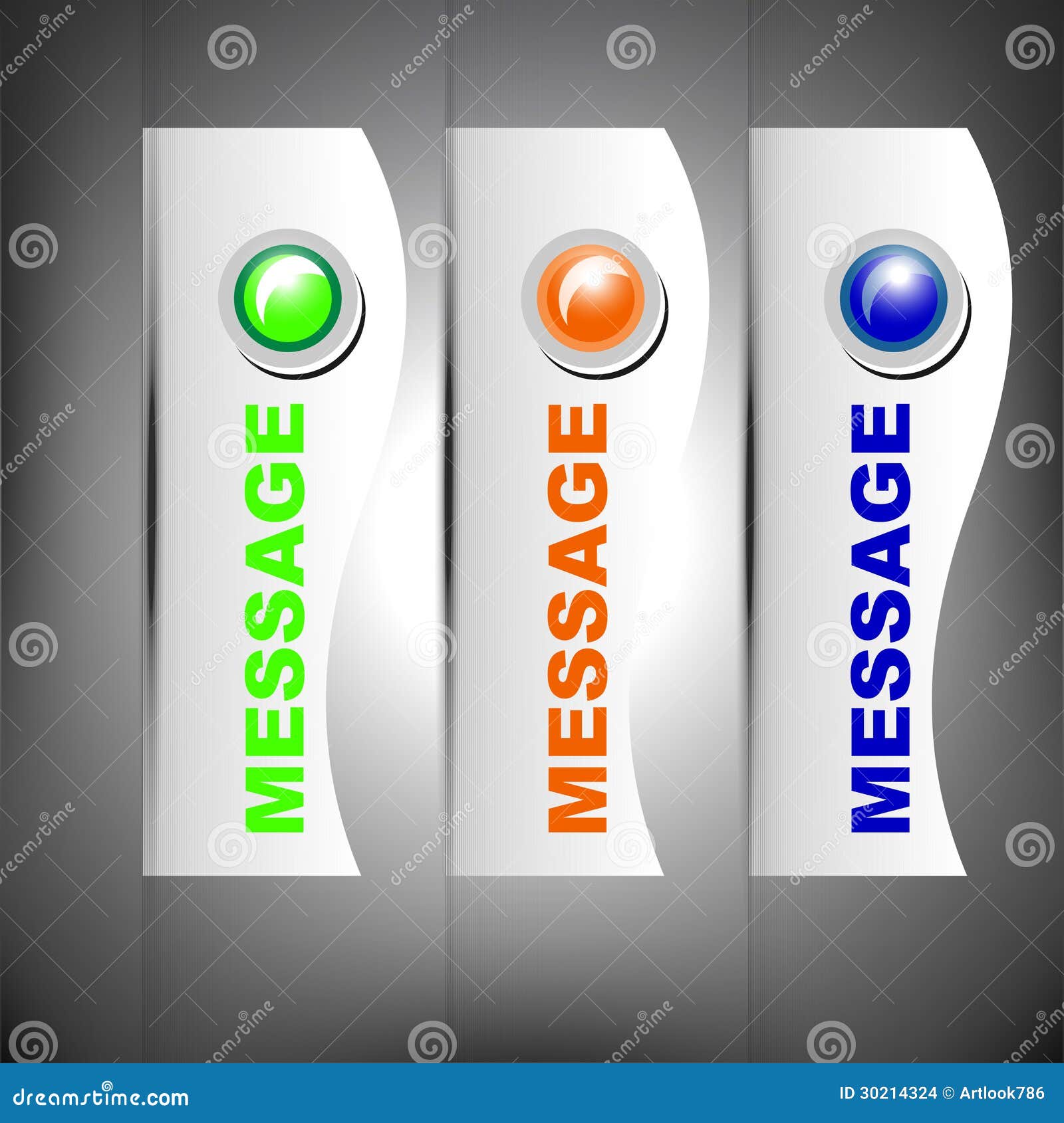 Abstract Vector White and Color Message Labels Stock Vector ...