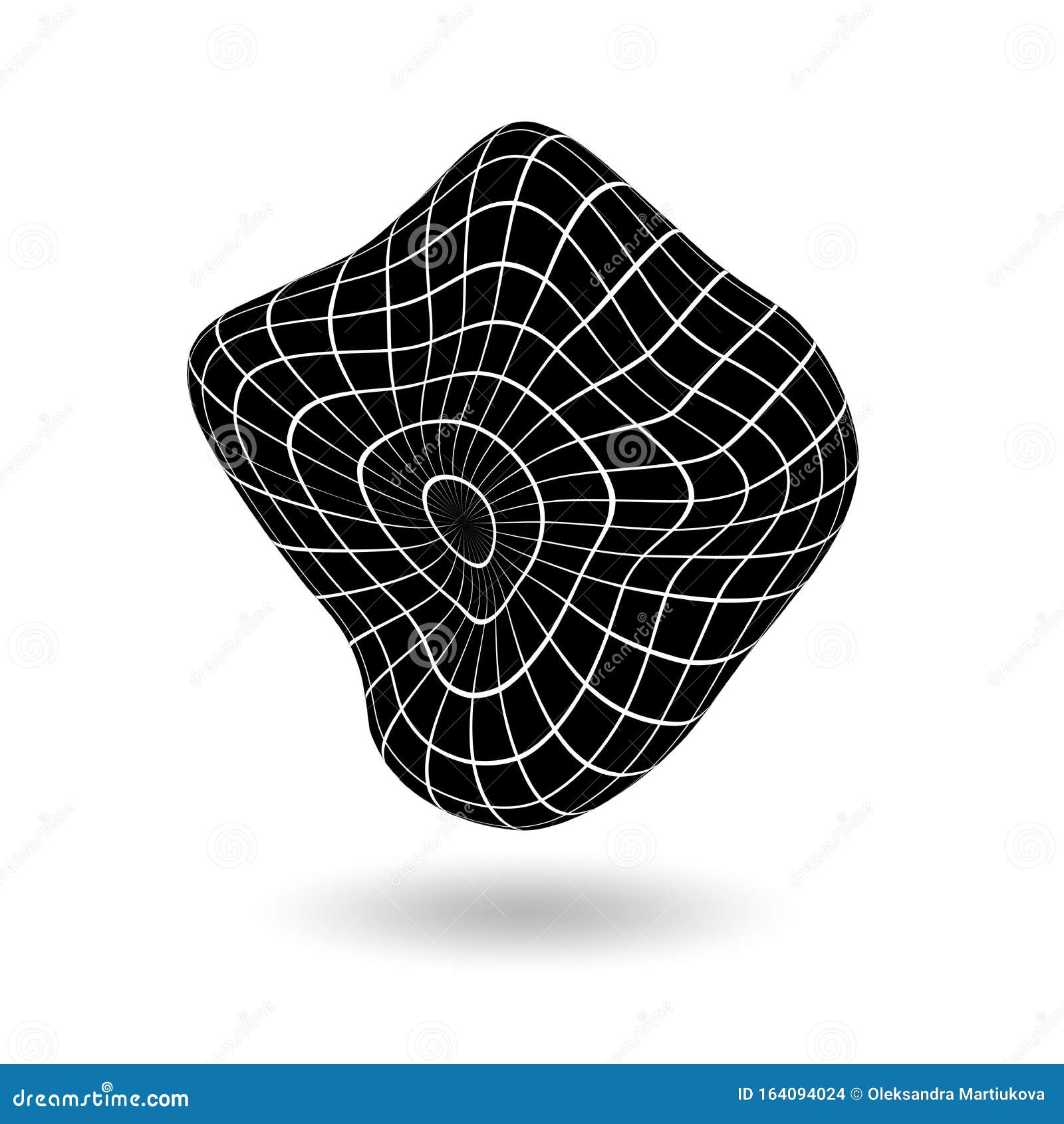Abstract Vector Wireframe Shape. Modern Geometric Design Element Stock ...