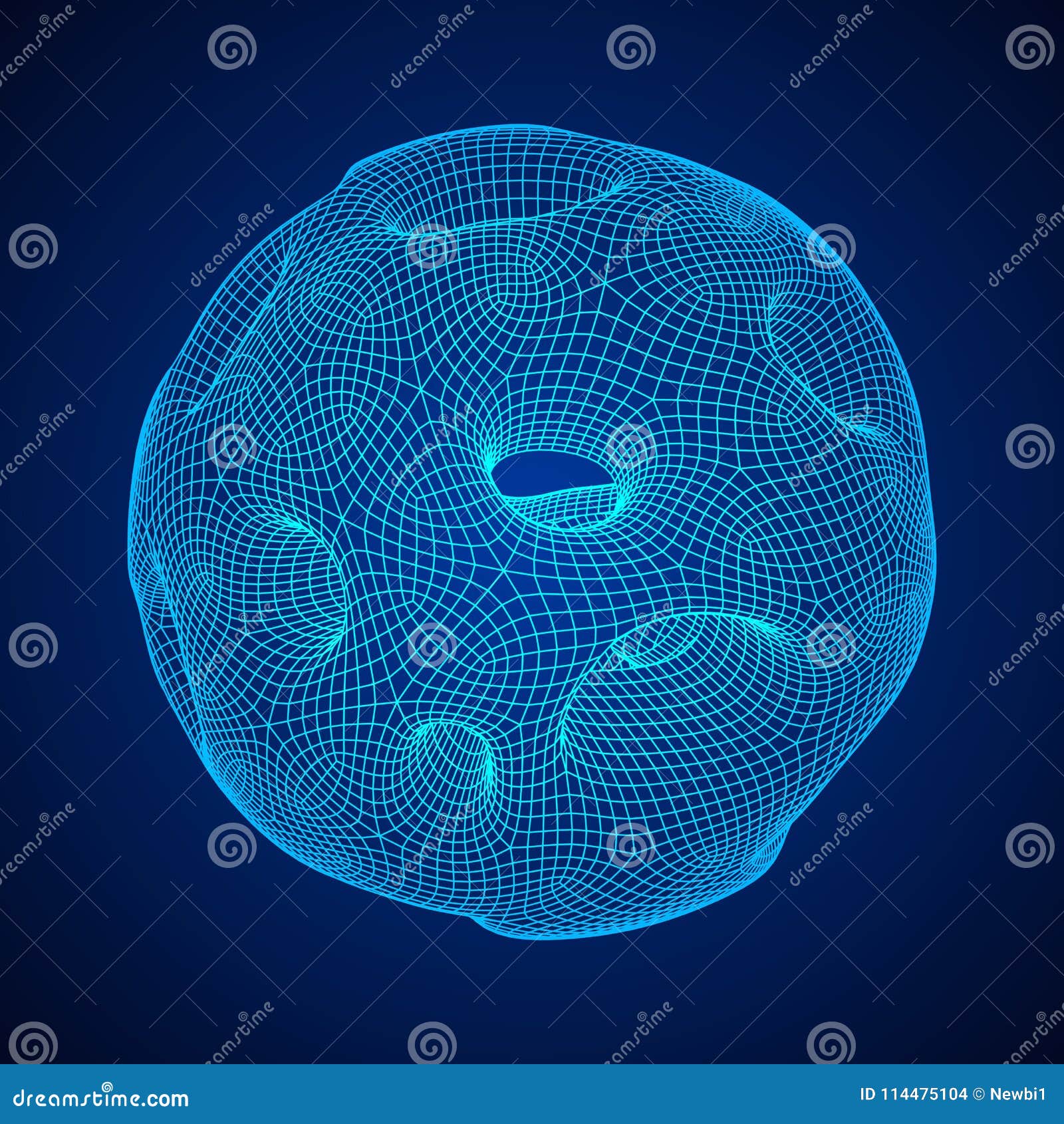 Abstract Vector Wireframe Sphere Stock Vector - Illustration of impact ...