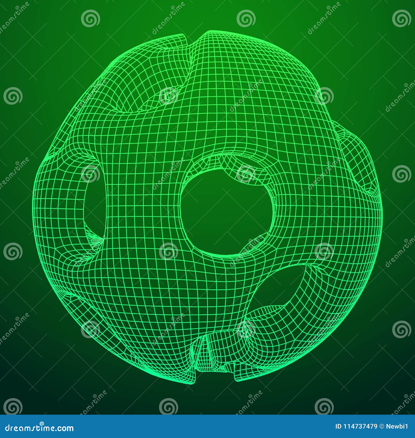 Abstract Vector Wireframe Sphere Stock Vector - Illustration of modern ...
