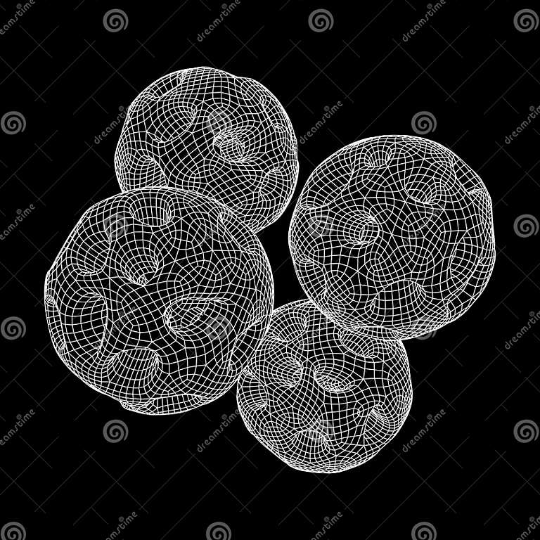 Abstract Vector Wireframe Sphere Stock Vector - Illustration of ...