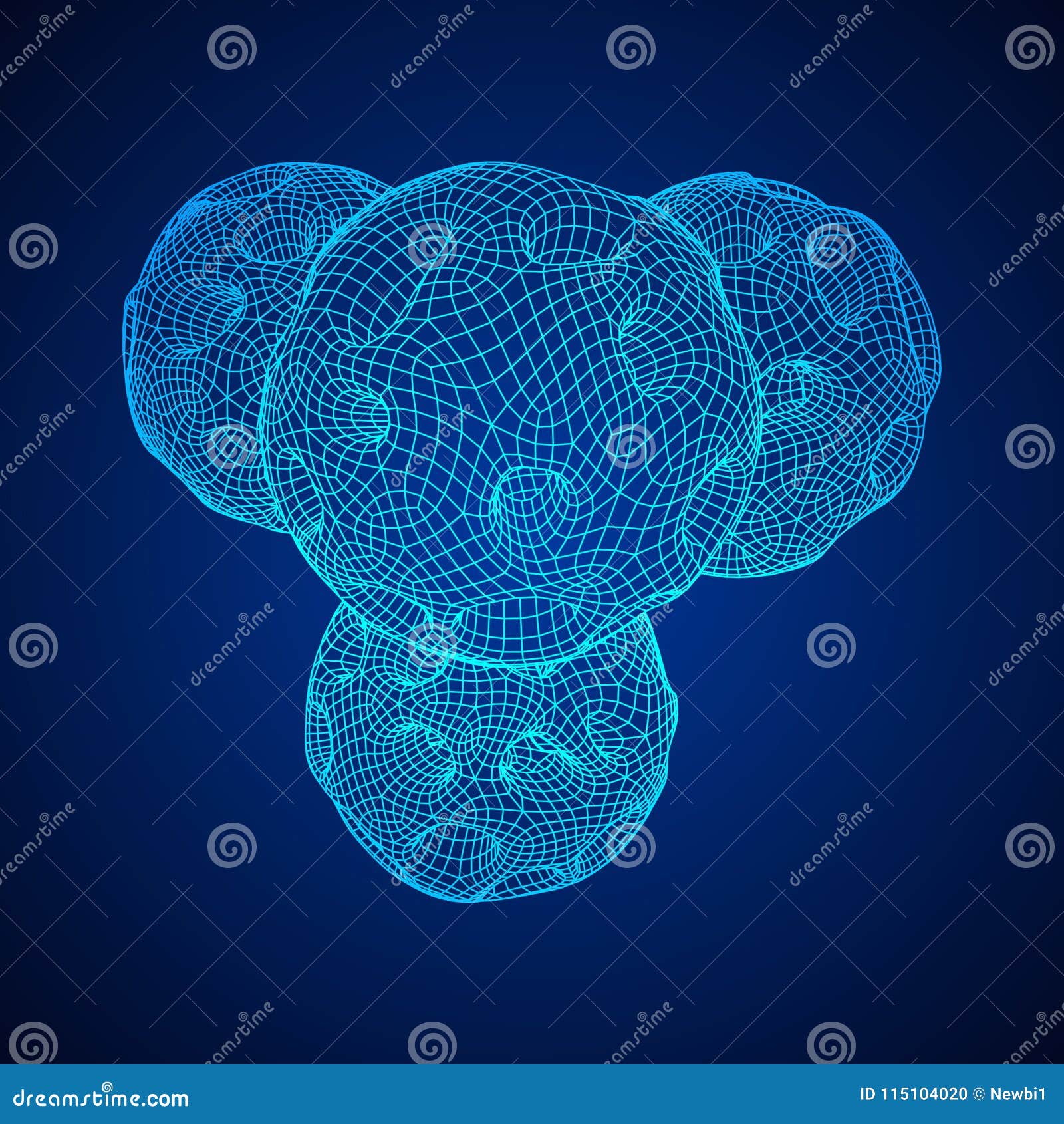 Abstract Vector Wireframe Sphere Stock Vector - Illustration of ball ...