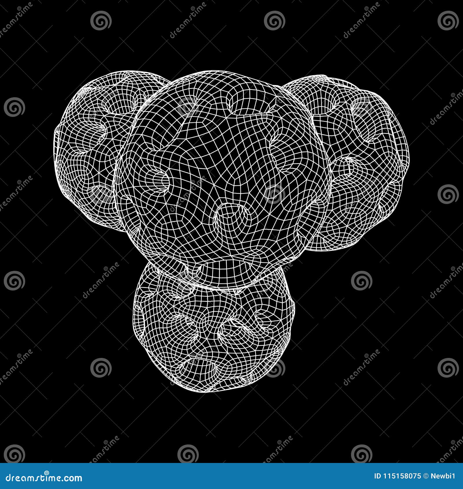 Abstract Vector Wireframe Sphere Stock Vector - Illustration of ...
