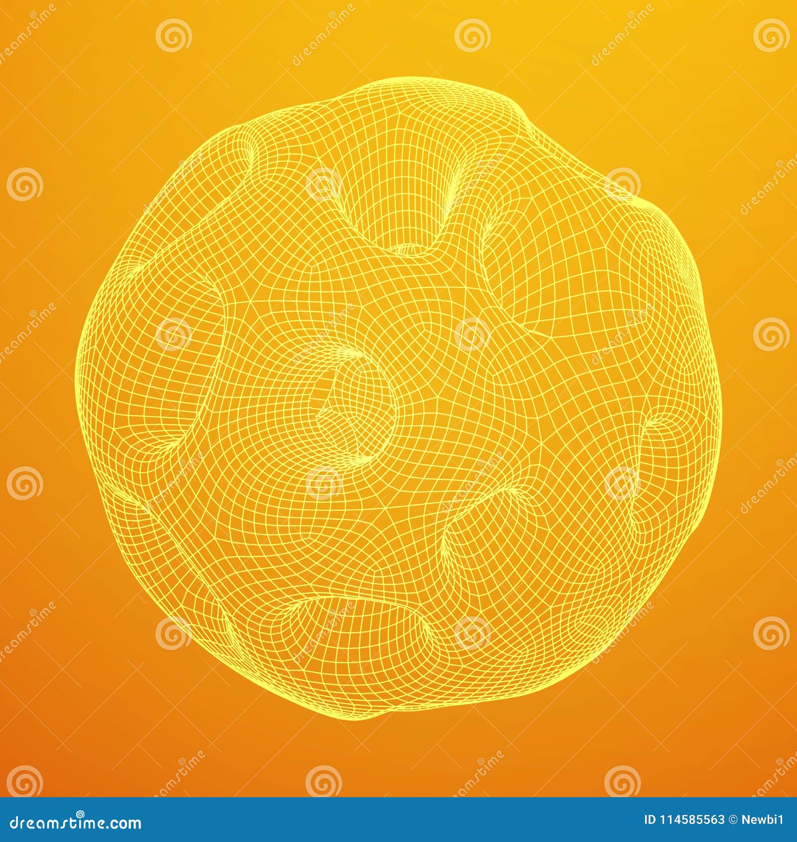 Abstract Vector Wireframe Sphere Stock Vector - Illustration of frame ...