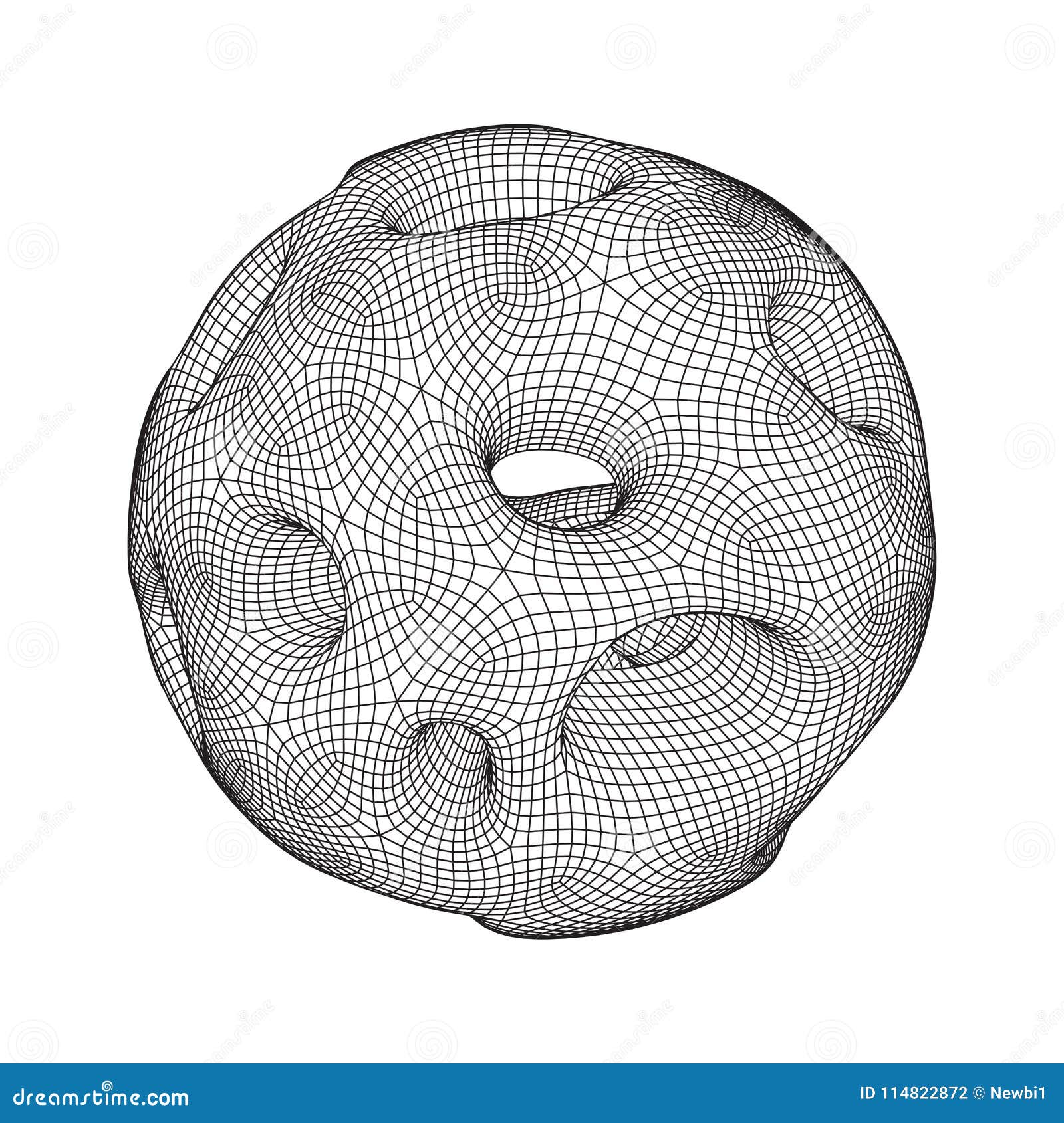 Abstract Vector Wireframe Sphere Stock Vector - Illustration of impact ...