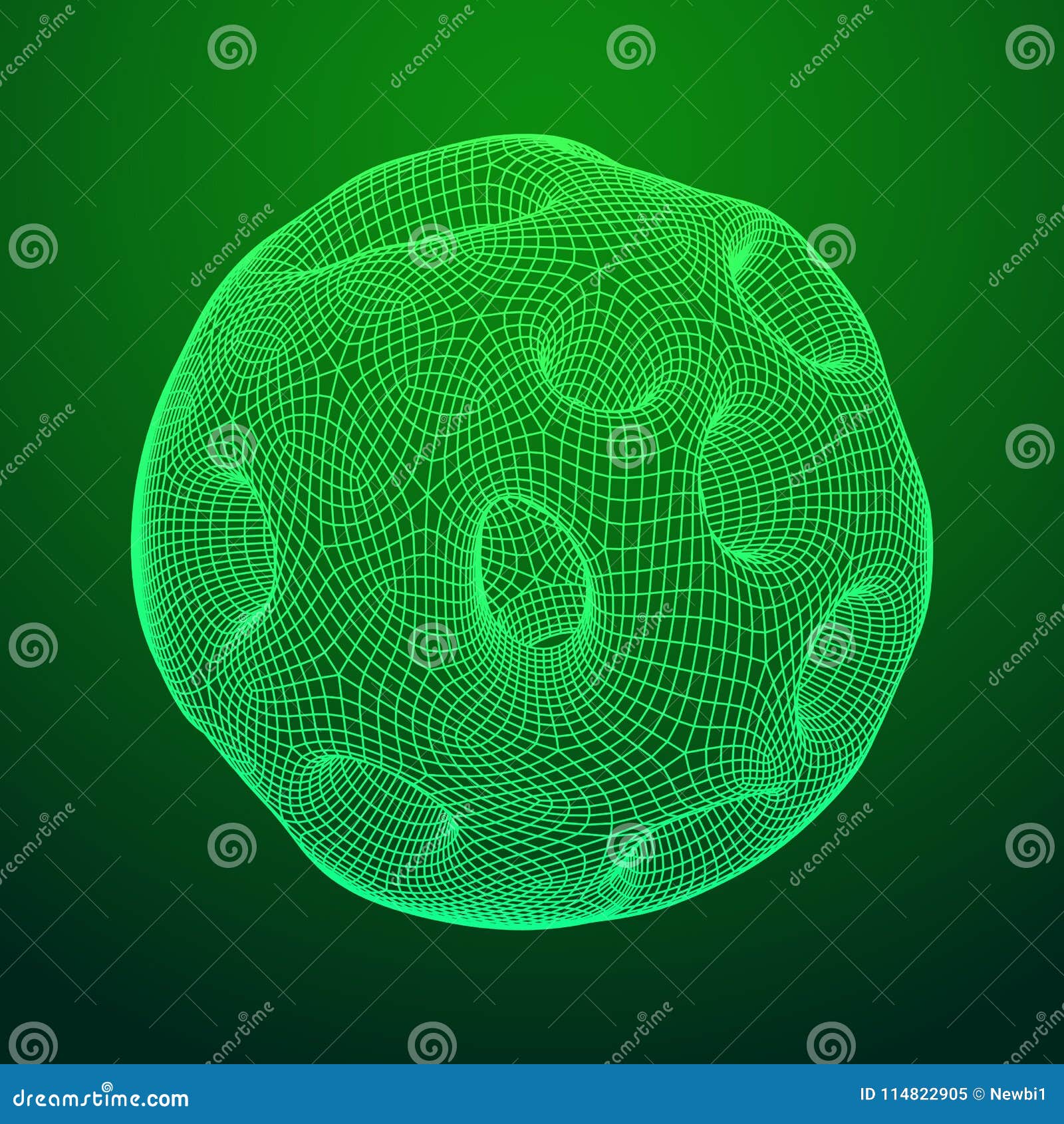 Abstract Vector Wireframe Sphere Stock Vector - Illustration of ...
