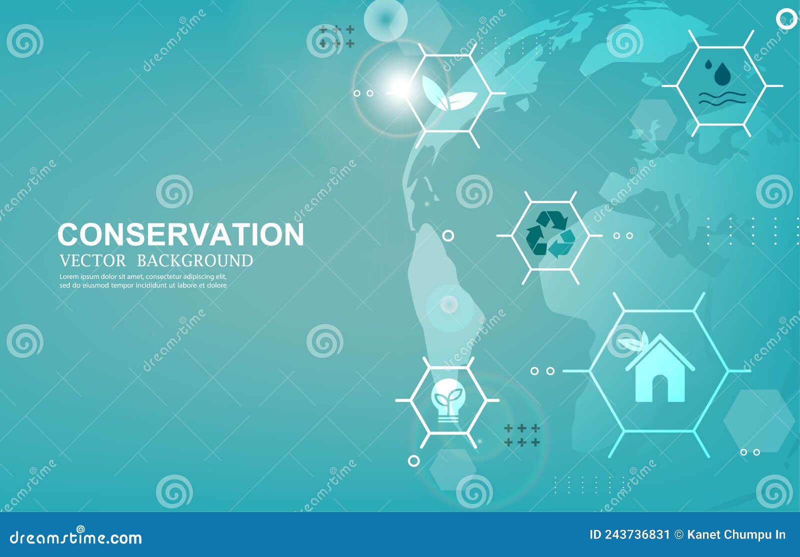Abstract Vector World Conservation Concep Stock Vector - Illustration ...