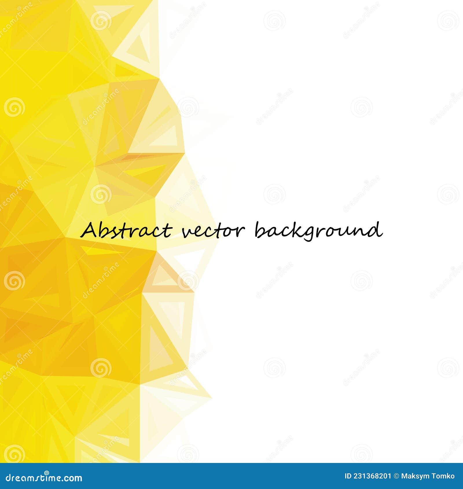 Abstract Vector Yellow Triangles Pattern. Eps 10 Stock Vector ...