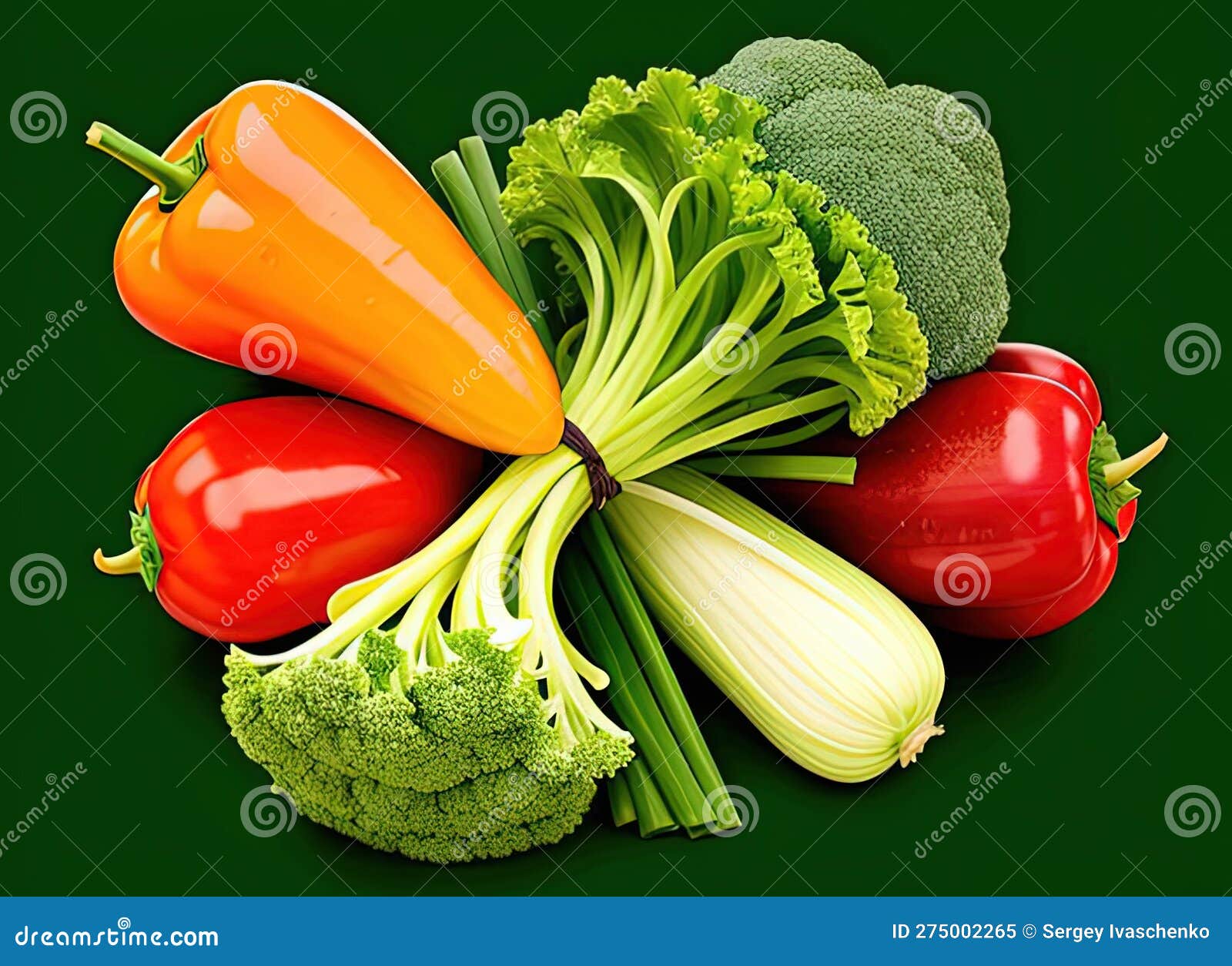 Abstract Vegetables Illustration. Stock Illustration - Illustration of ...