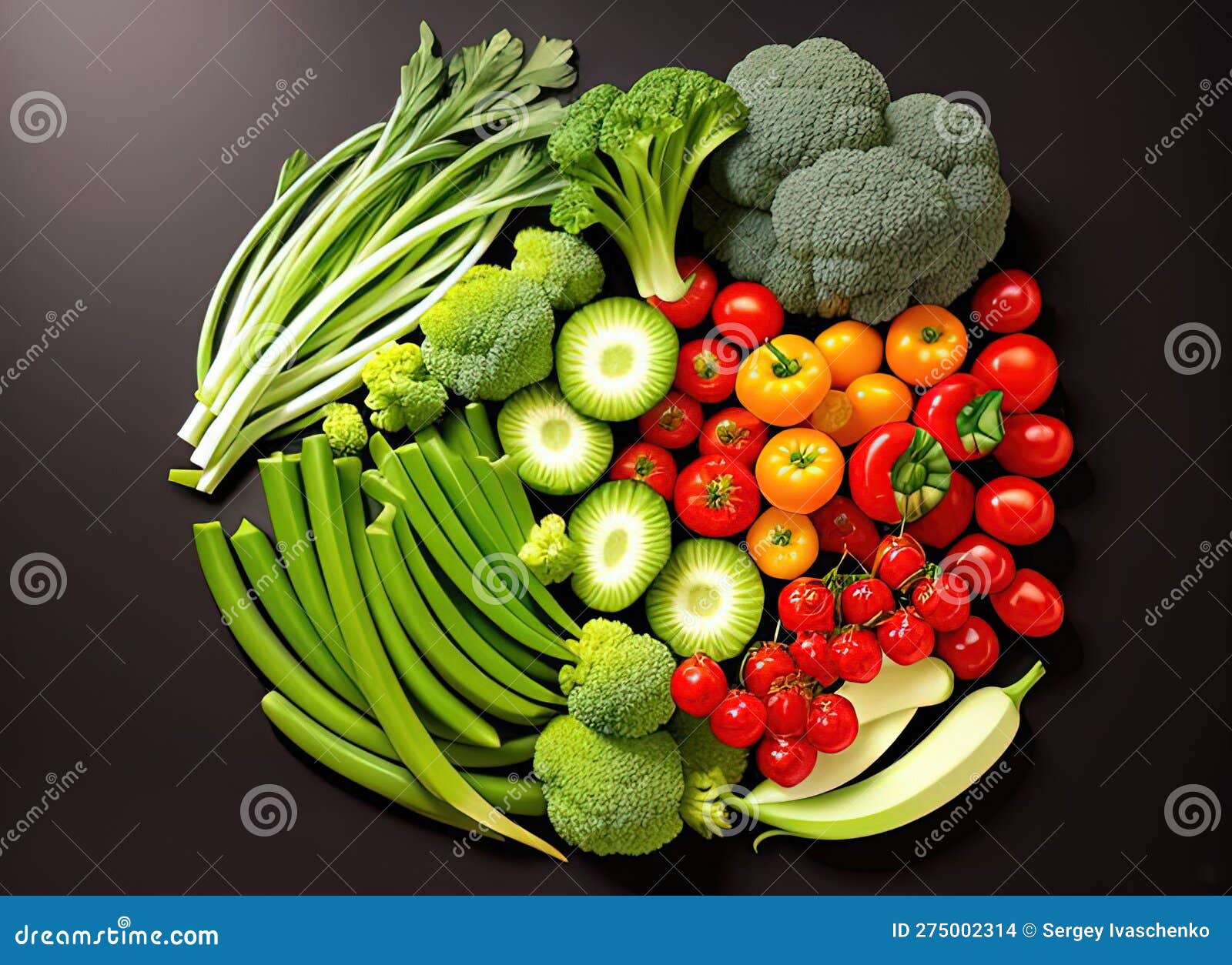 Abstract Vegetables Illustration. Stock Illustration - Illustration of ...