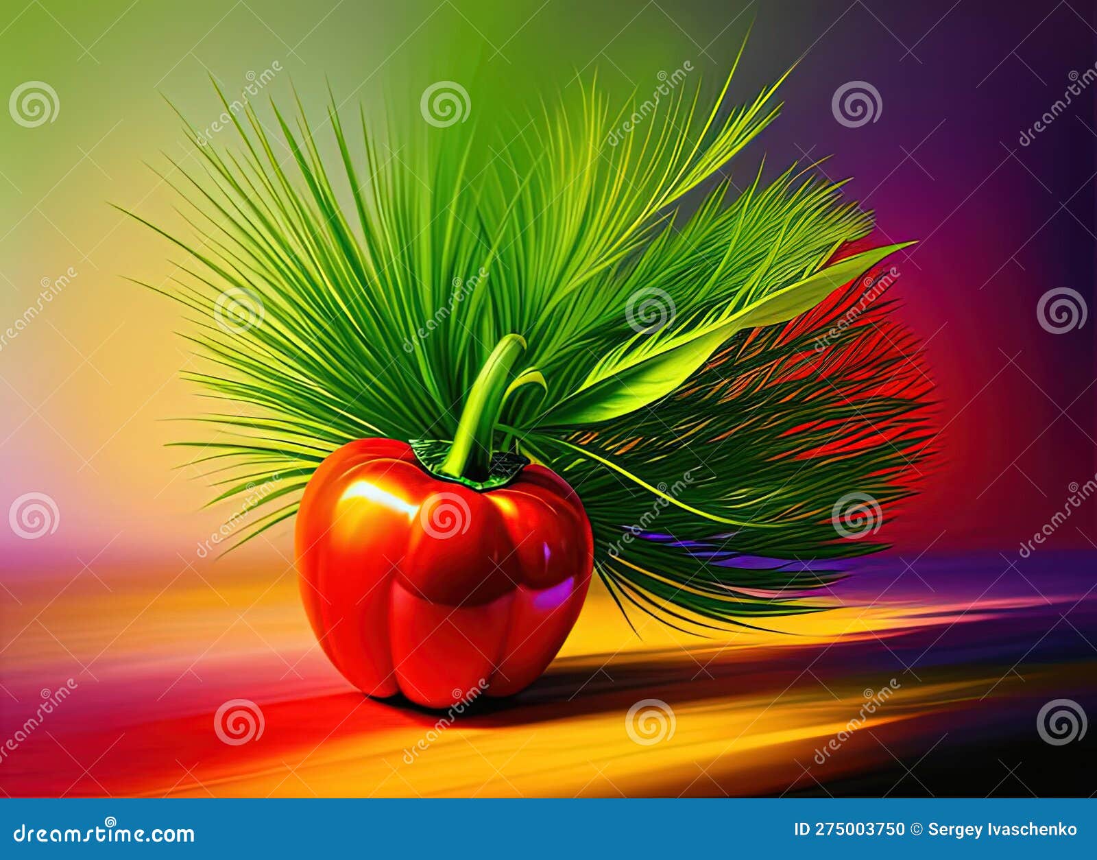 Abstract Vegetables, Illustration. Stock Illustration - Illustration of ...