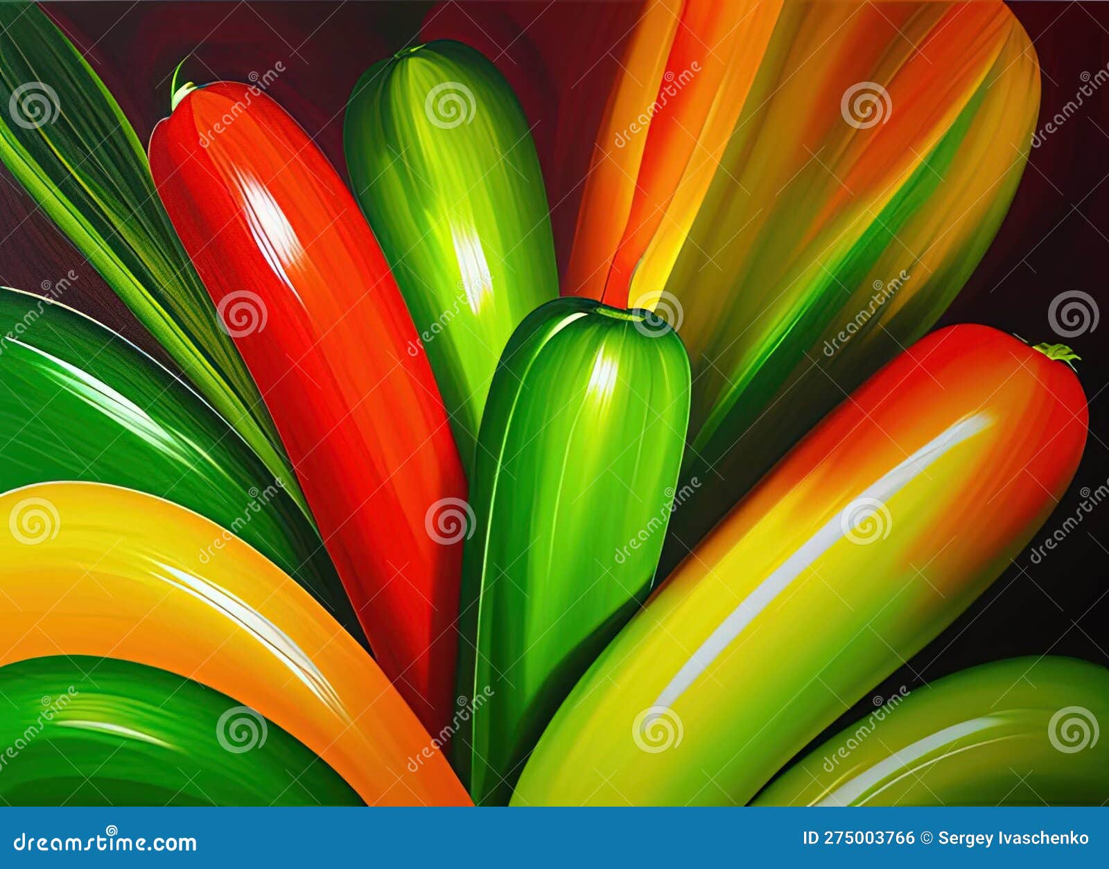 Abstract Vegetables, Illustration. Stock Illustration - Illustration of produce, network: 275003766