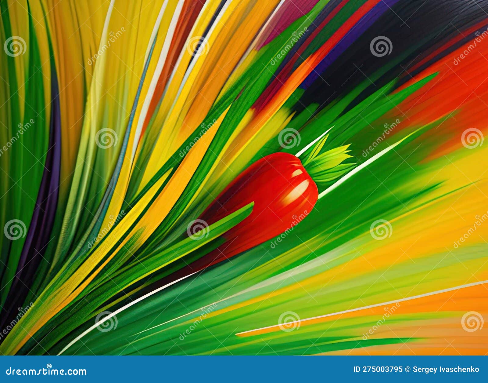 Abstract Vegetables, Illustration. Stock Illustration - Illustration of ...