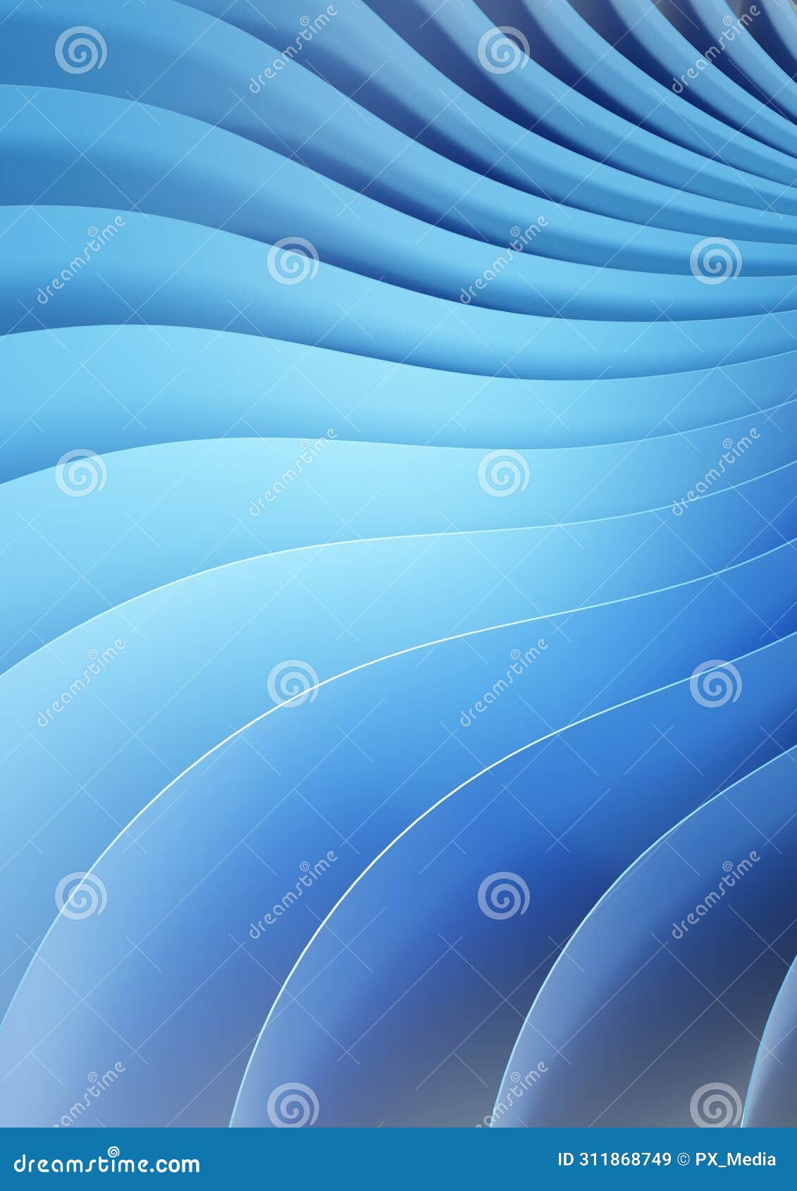 Abstract 3D Vertical Blue Background with Stripes Stock Illustration ...