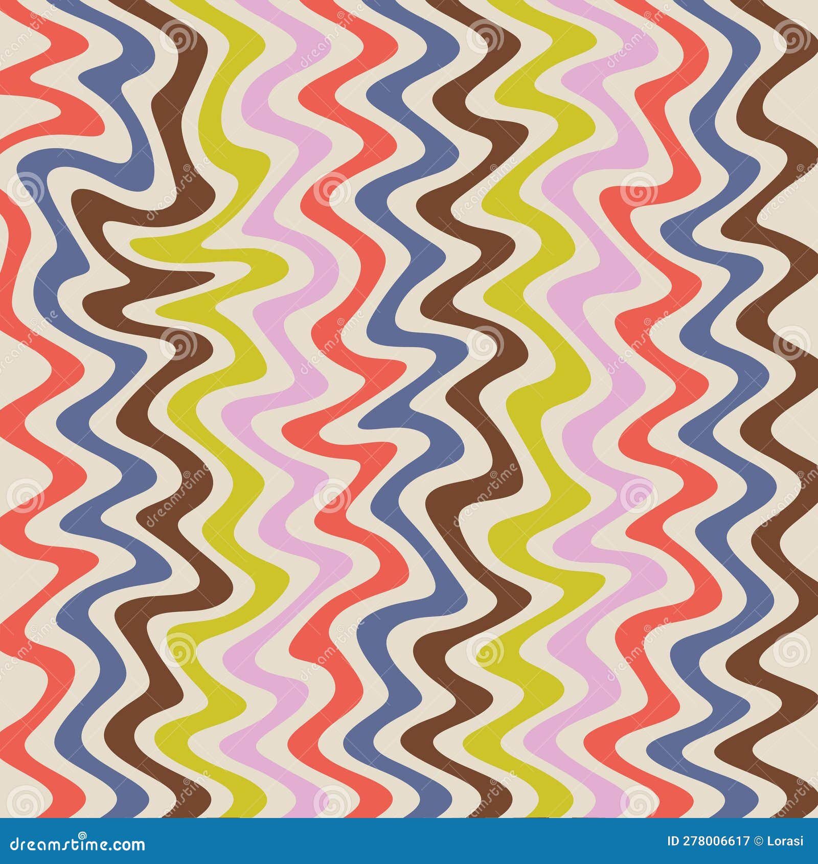 Abstract Vertical Curve Line Pattern Stock Illustration - Illustration ...