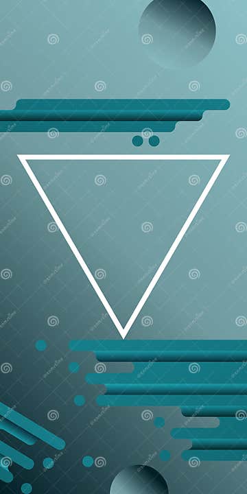 Abstract Vertical Dark Green Gradient Background with Triangular Frame ...