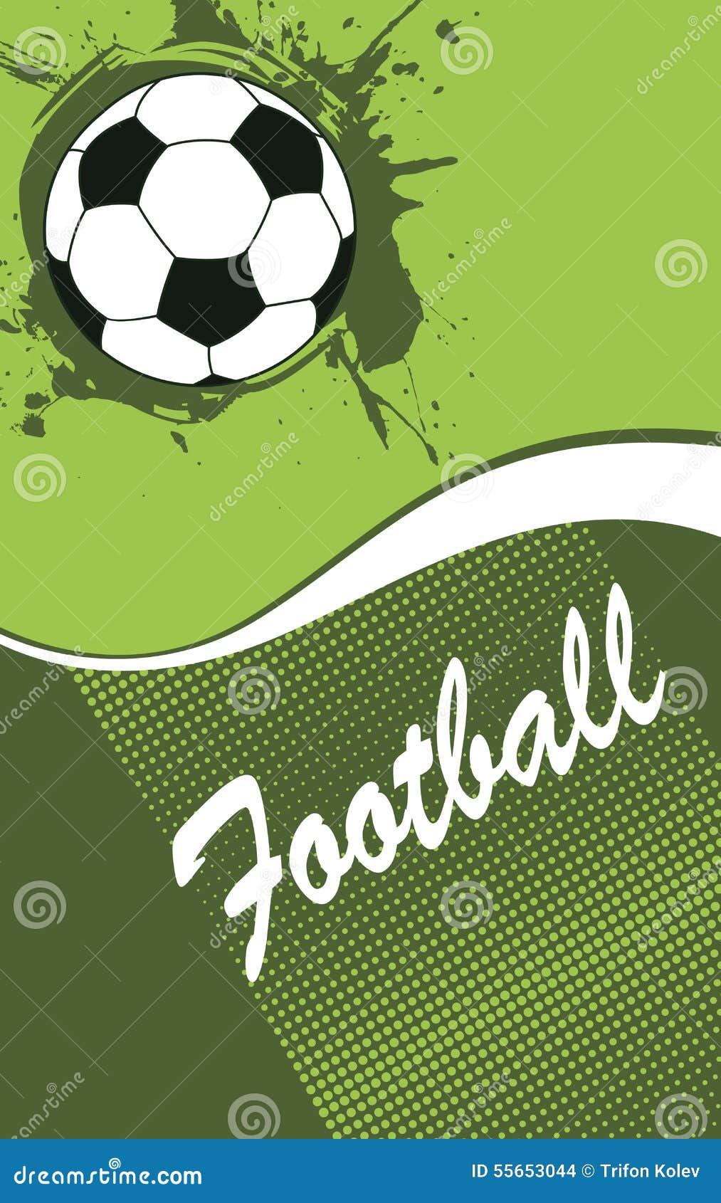 Abstract Vertical Football Banner Stock Vector - Illustration of sport ...