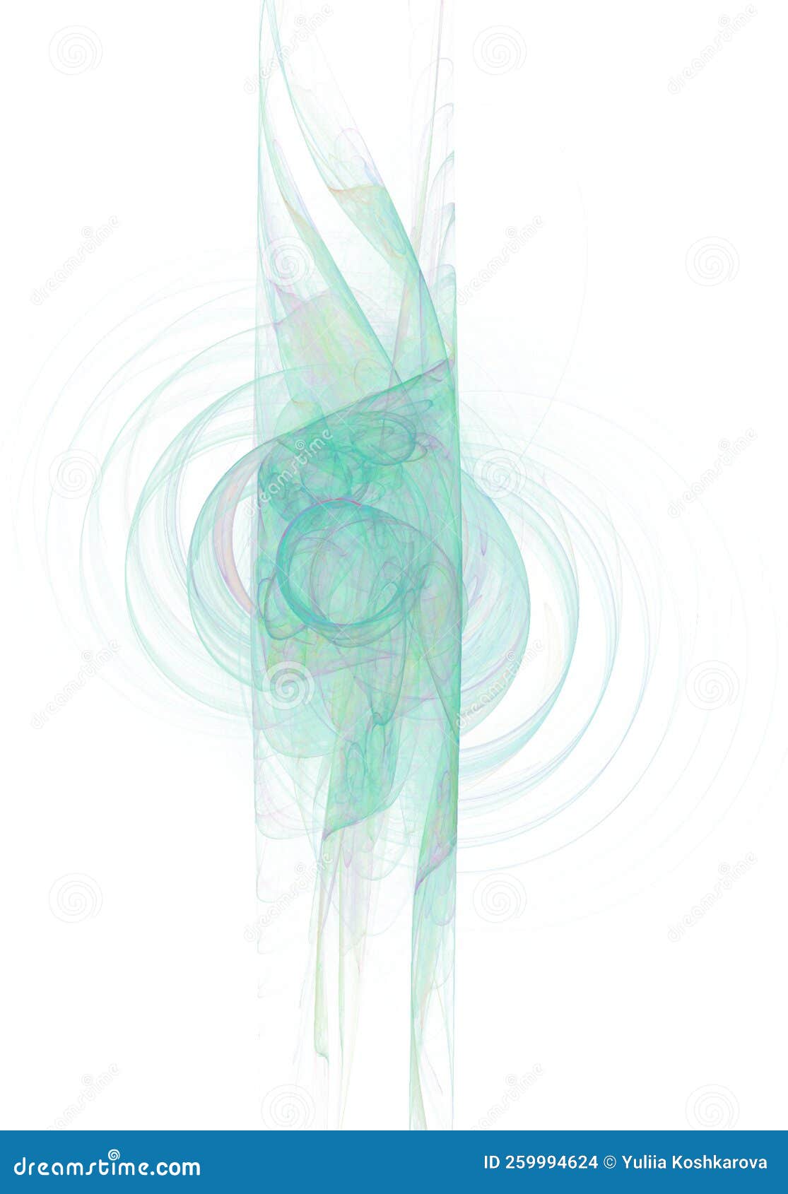 Abstract Vertical Line Drawing in Blue Tones, Isolated Element Stock ...