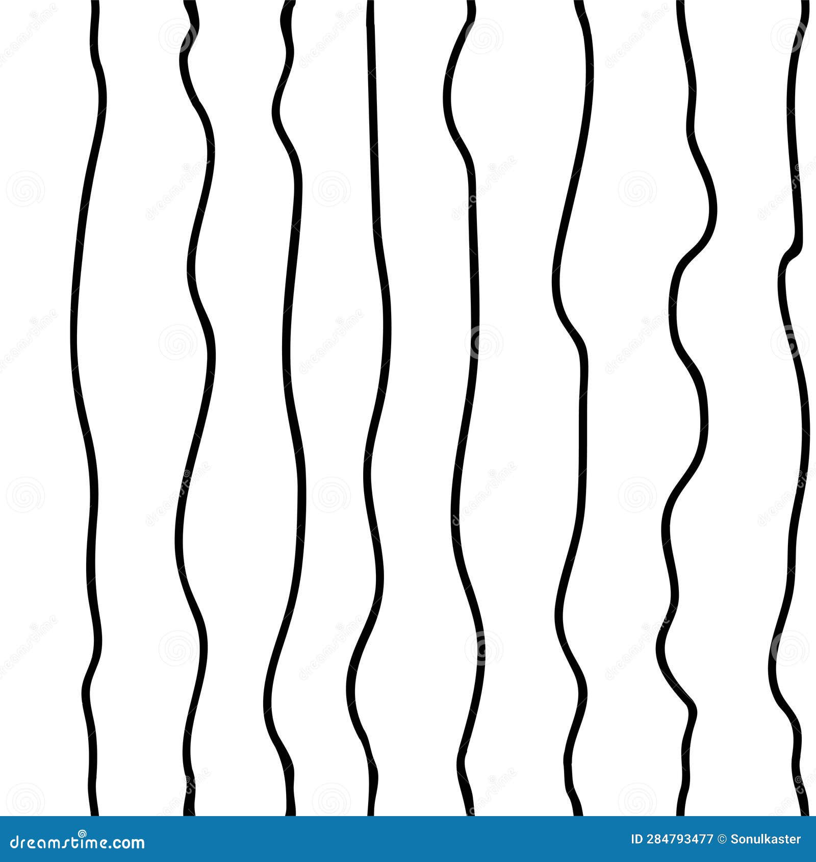 Abstract Vertical Lines with Curves Modern Print Stock Vector ...